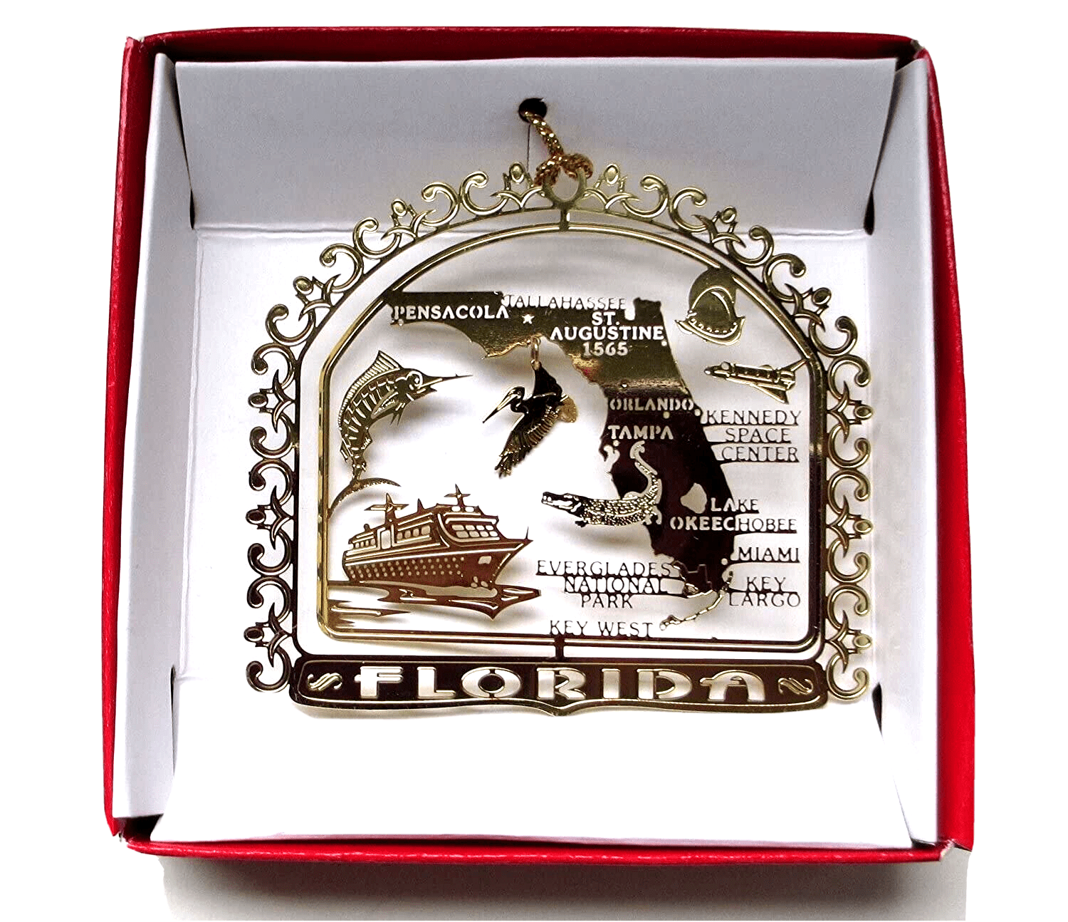 Nations Treasures Florida State Brass Ornament - Walmart.com