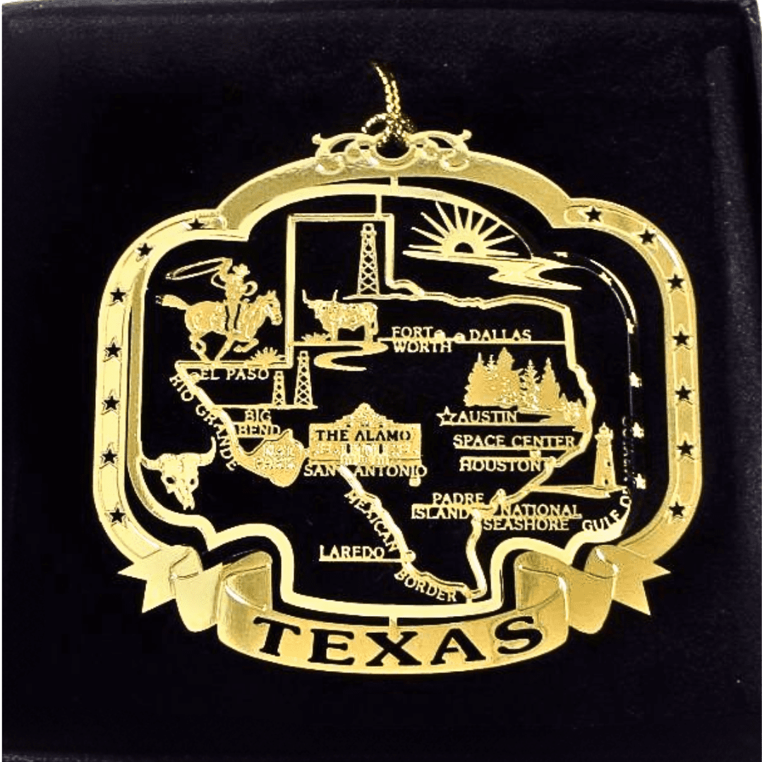 Nations Treasures Texas State Landmarks Ornament, Keepsake Intricate, 1 ...