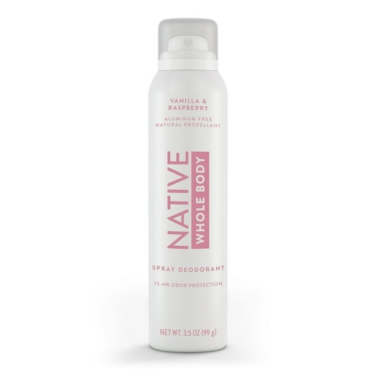Native Aluminum Free Whole Body Deodorant Spray, Vanilla & Raspberry ...
