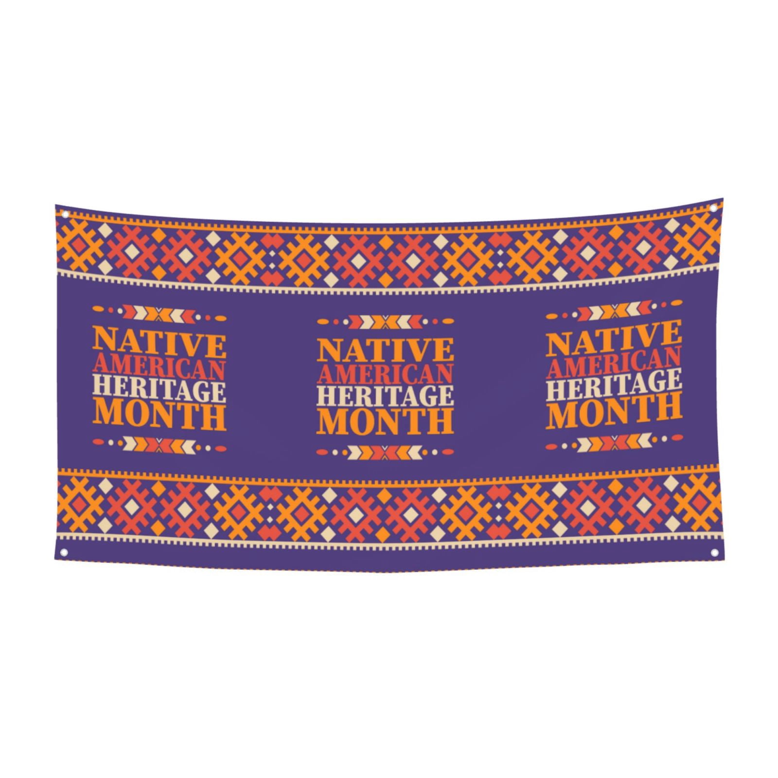 Native Am-erican Heritage Month Banner Flag Photography Background ...