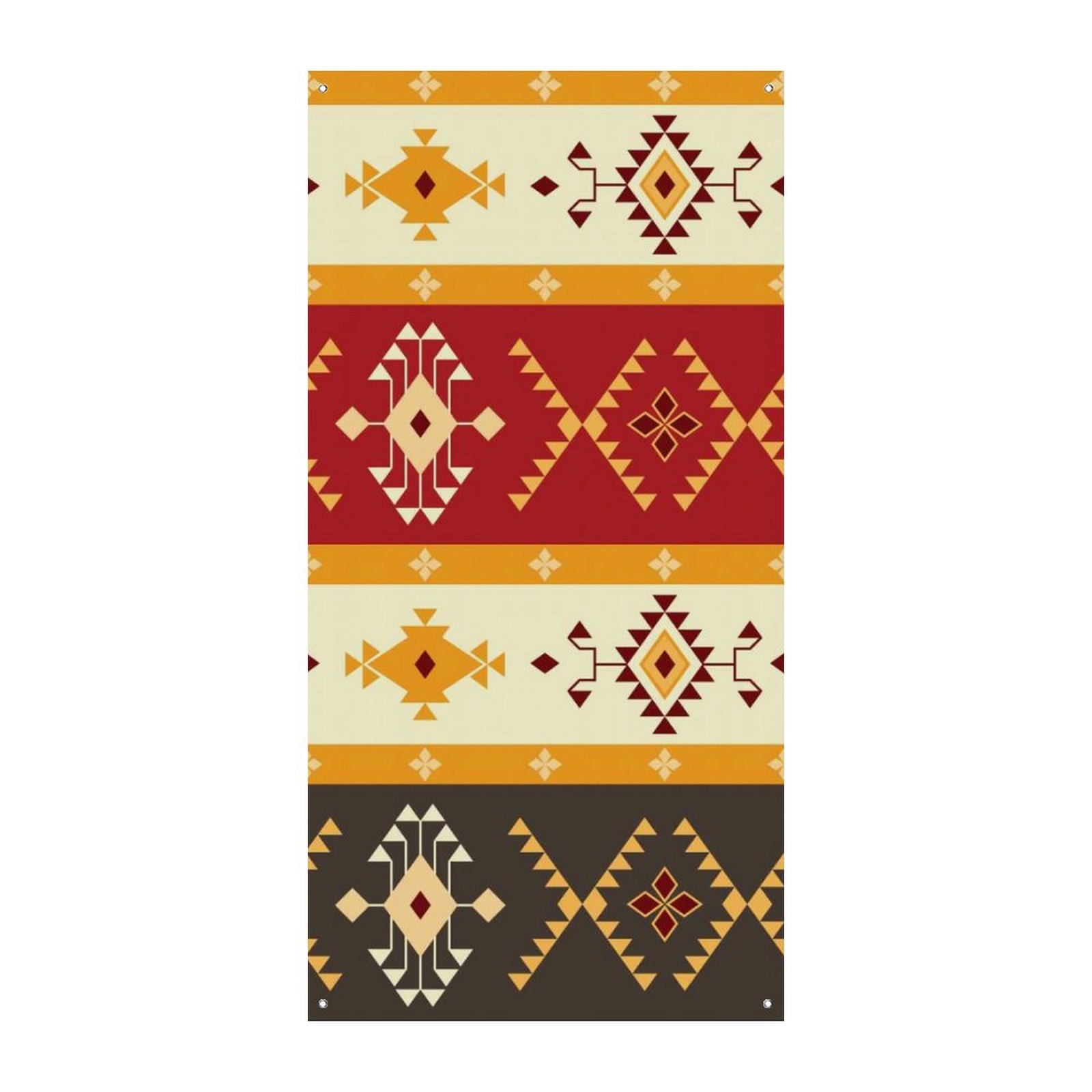 Native Ameri-can Pattern Door Cover Banners Flag Hanging Backdrop Sign ...