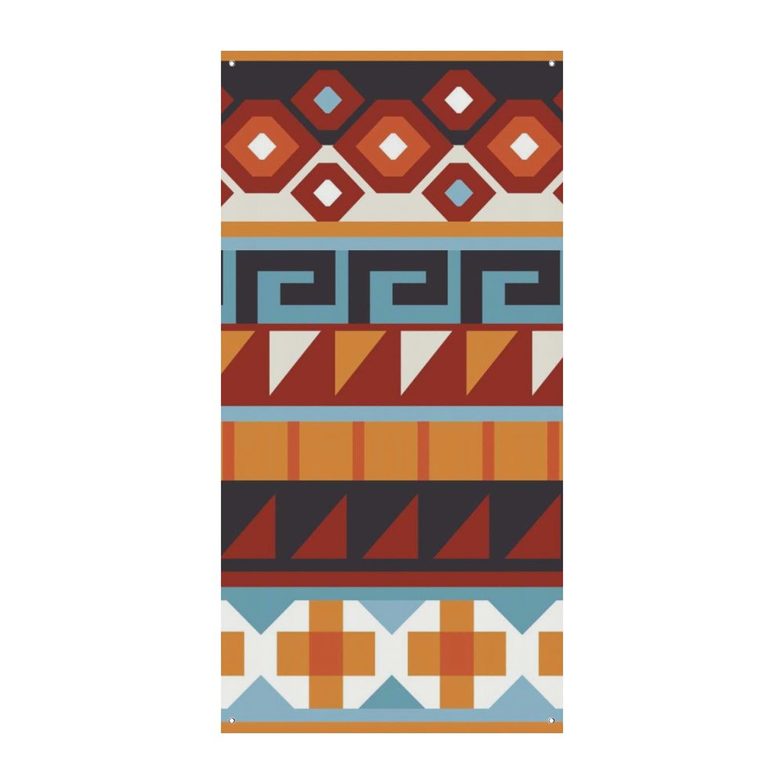 Native Ameri-can Pattern Door Cover Banners Flag Hanging Backdrop Sign ...