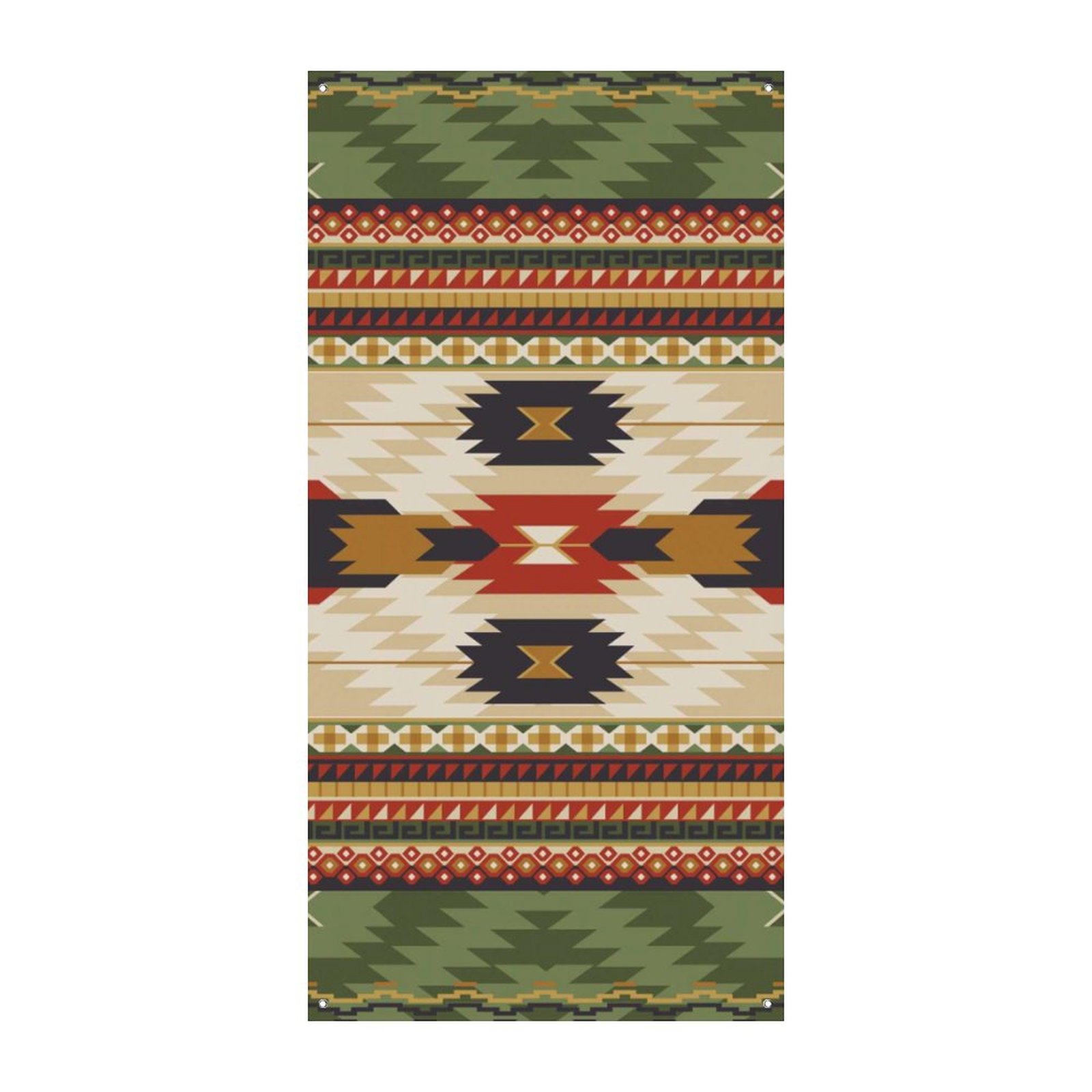 Native Ameri-can Pattern Door Cover Banners Flag Hanging Backdrop Sign ...