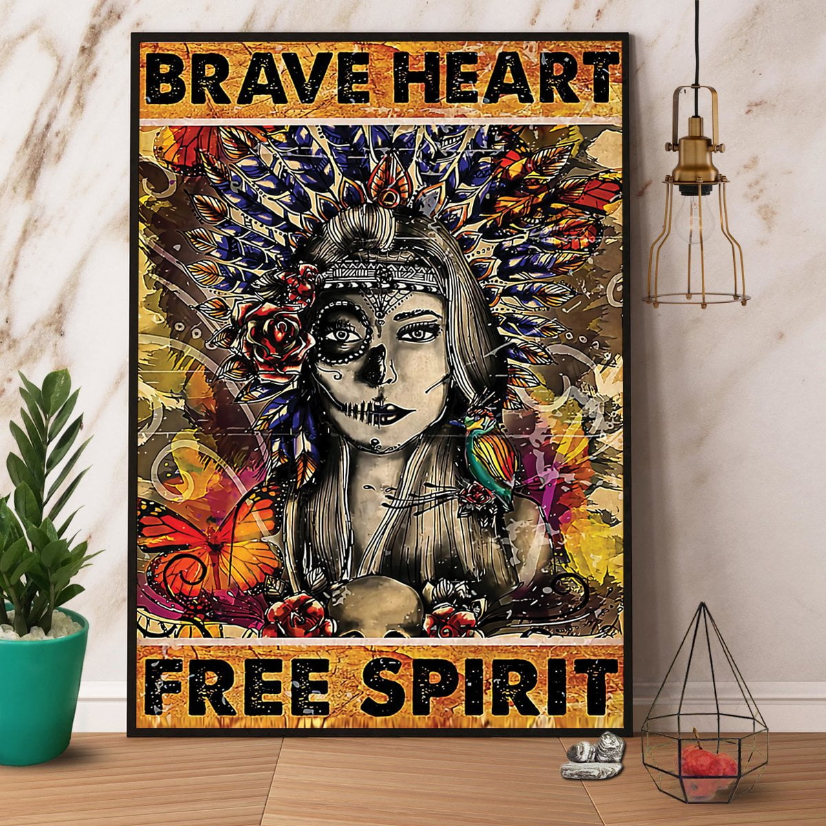 Native American Brave Heart Free Spirit Poster No Frame Wrapped Full ...
