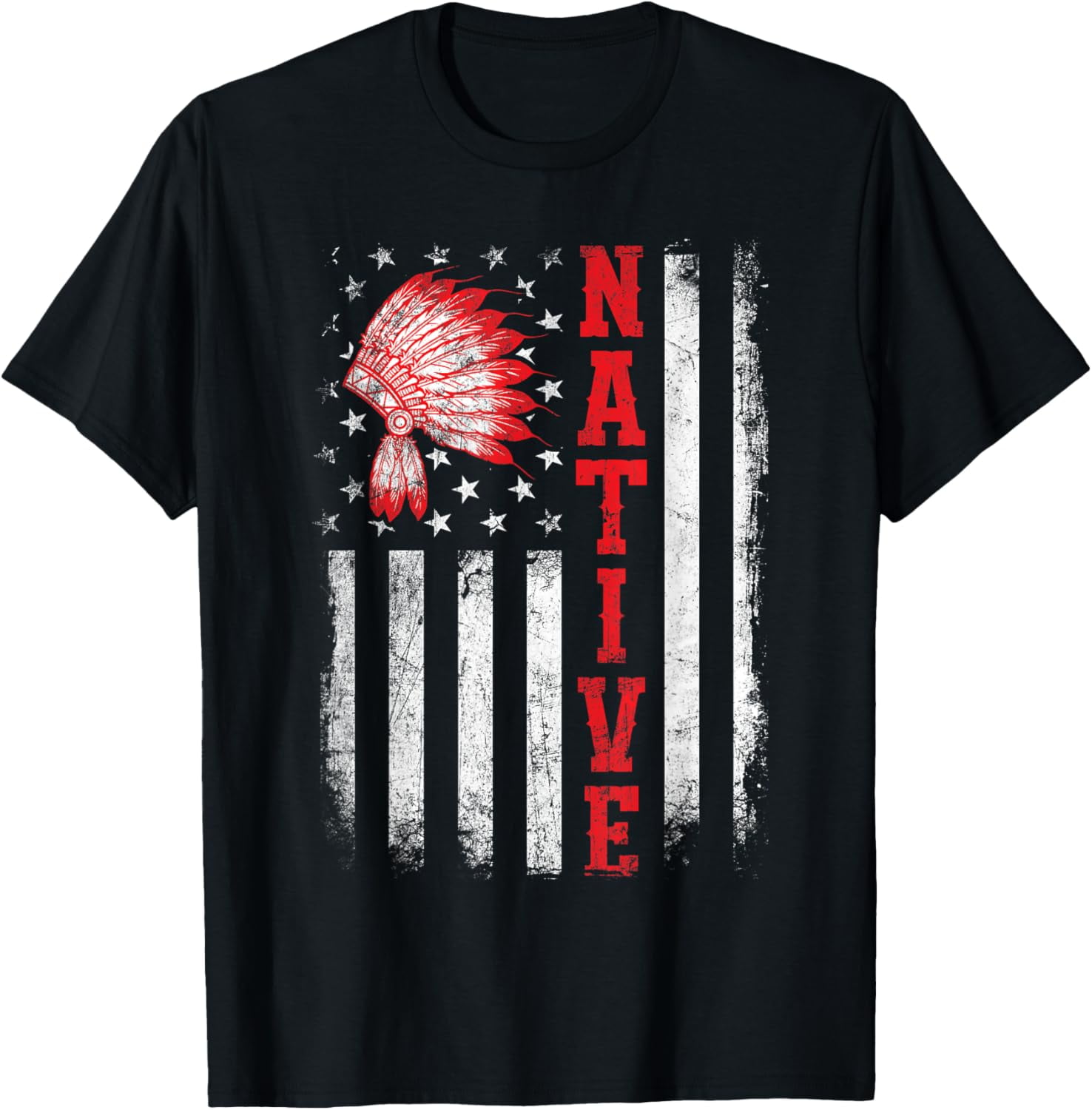 Native - American Day USA Flag Cherokee Indigenous People T-Shirt ...