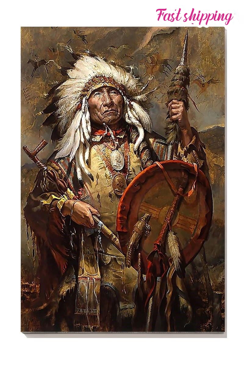 Native American For Indigenous Americans Poster Wall Art Vertical 11 x ...