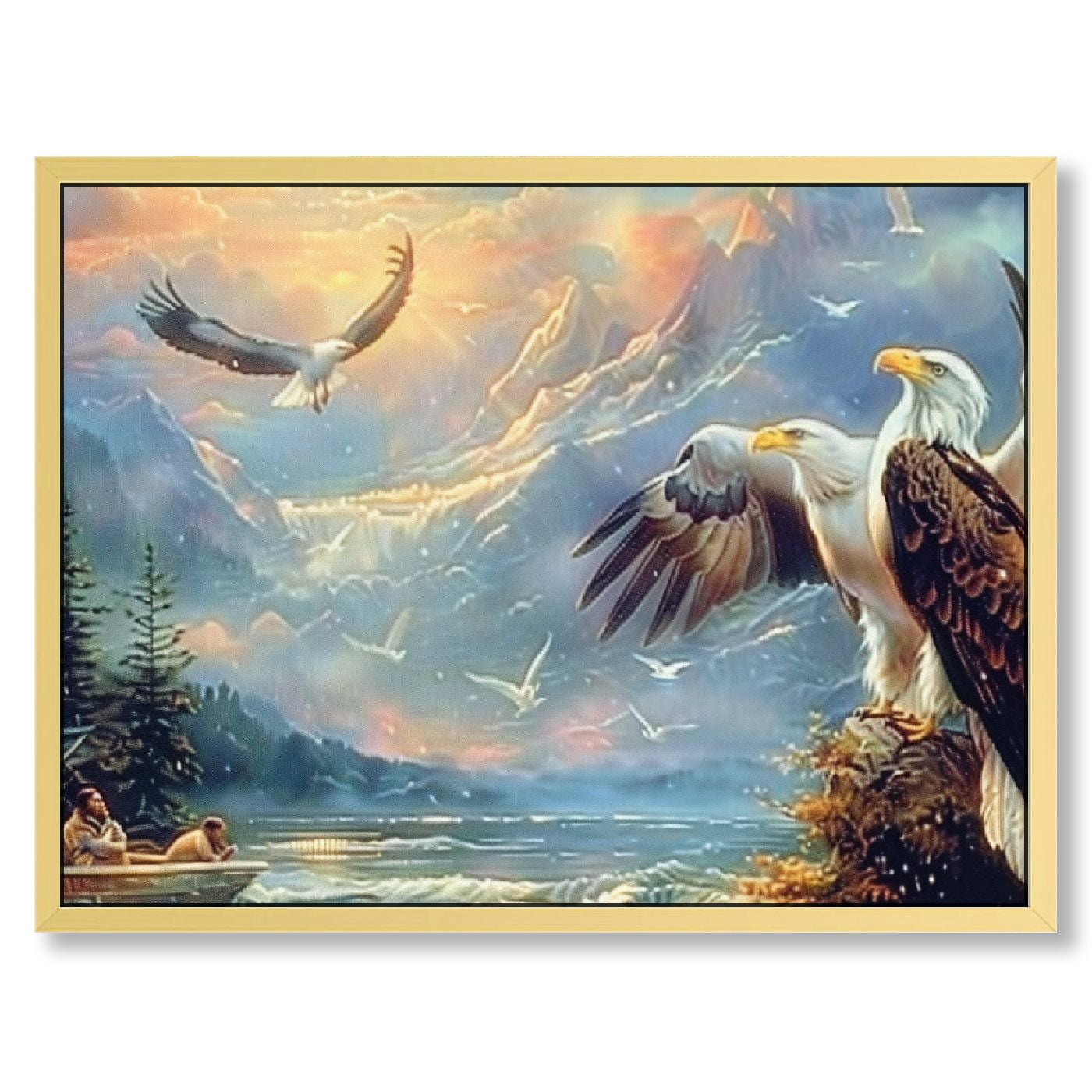 Native American Ghost Wall Decor Art Print Poster - Walmart.com