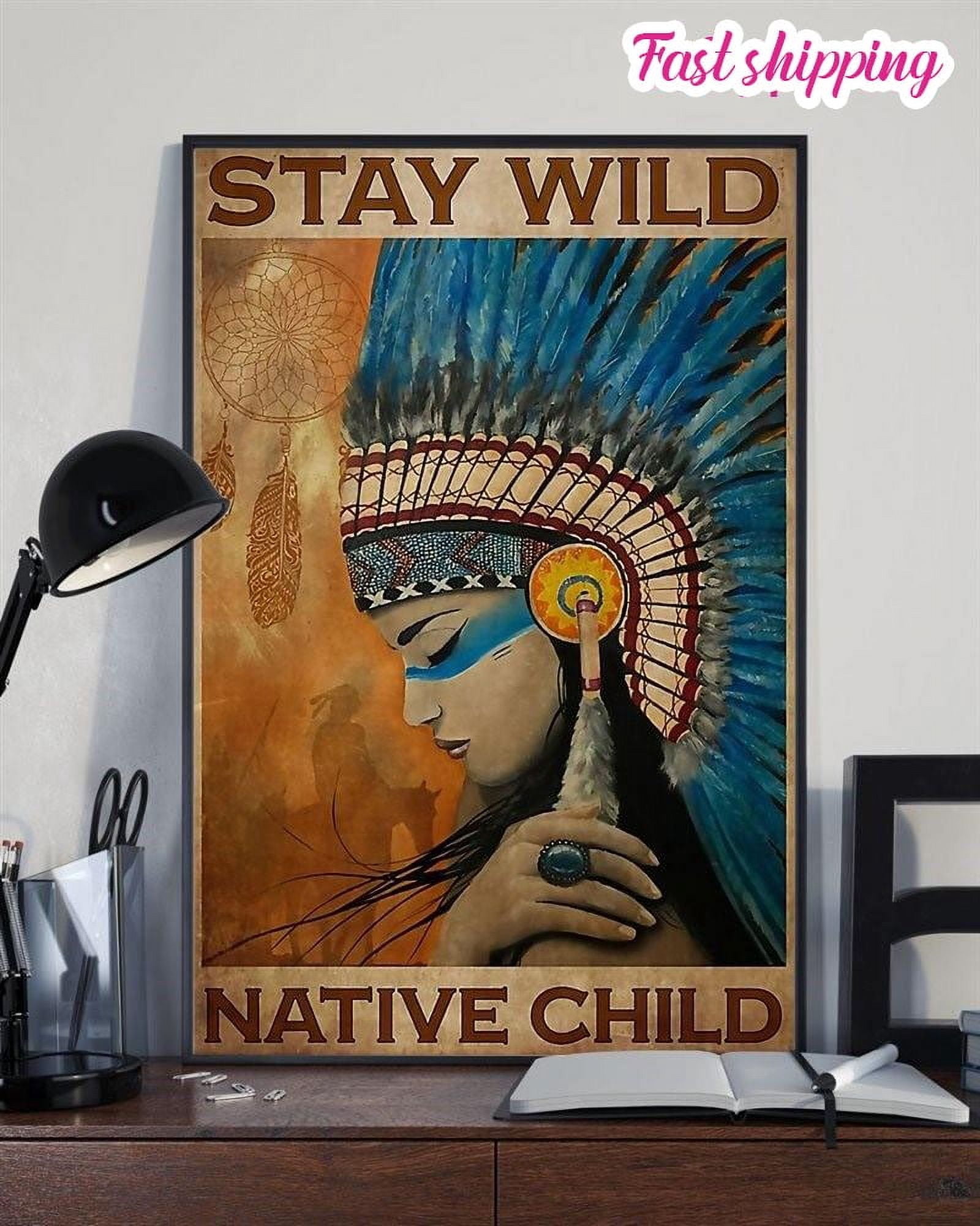 Native American Girl Stay Wild Native Child Indians Vintage Vintage ...