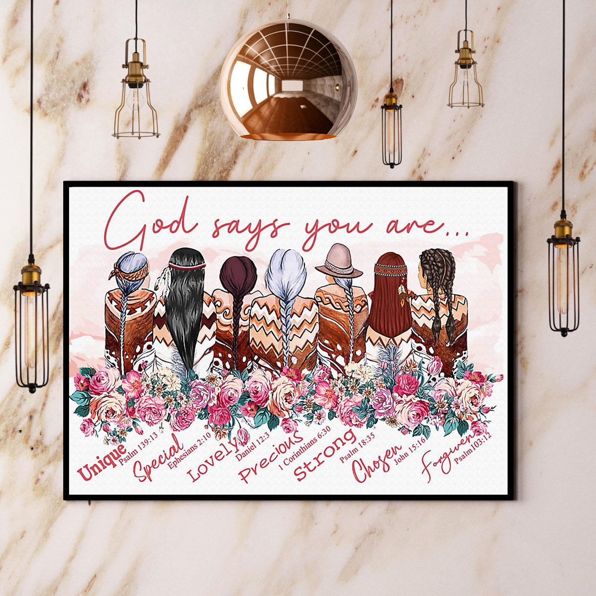 Native American God Says You Are Unique Special Lovely Paper Poster No ...