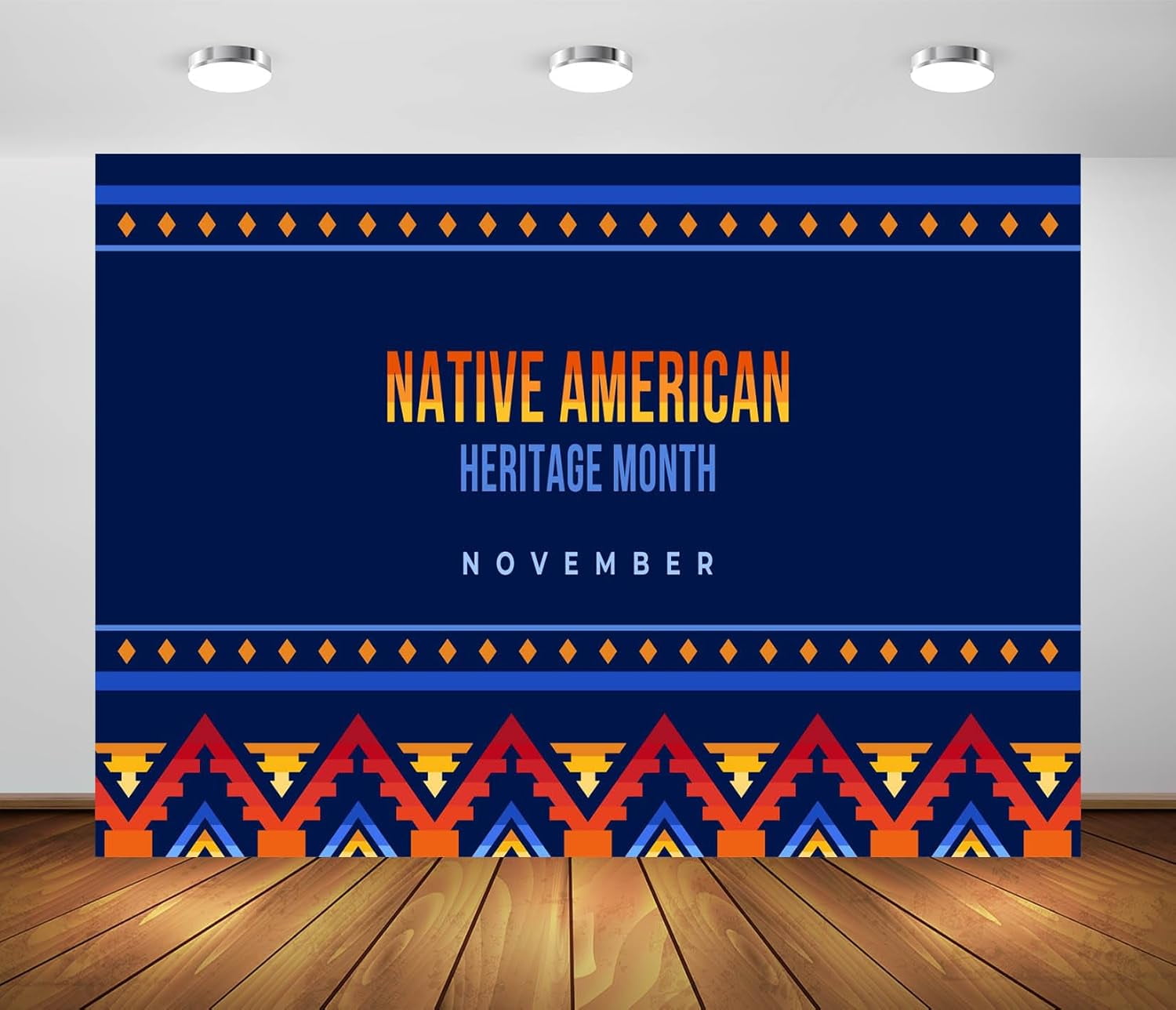 Native American Heritage Month Festival Backdrop American Indian ...