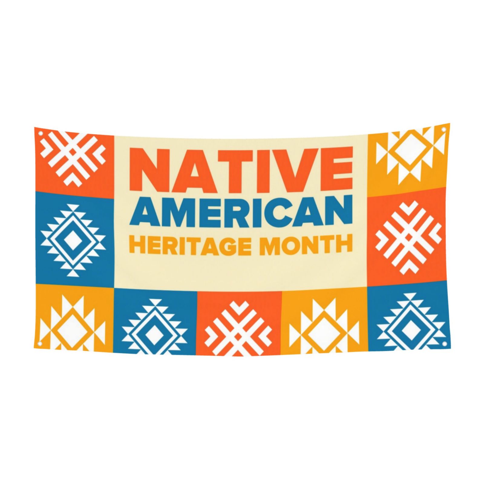 Native American Heritage Month Indigenous Pride Banner Backdrop Flag ...
