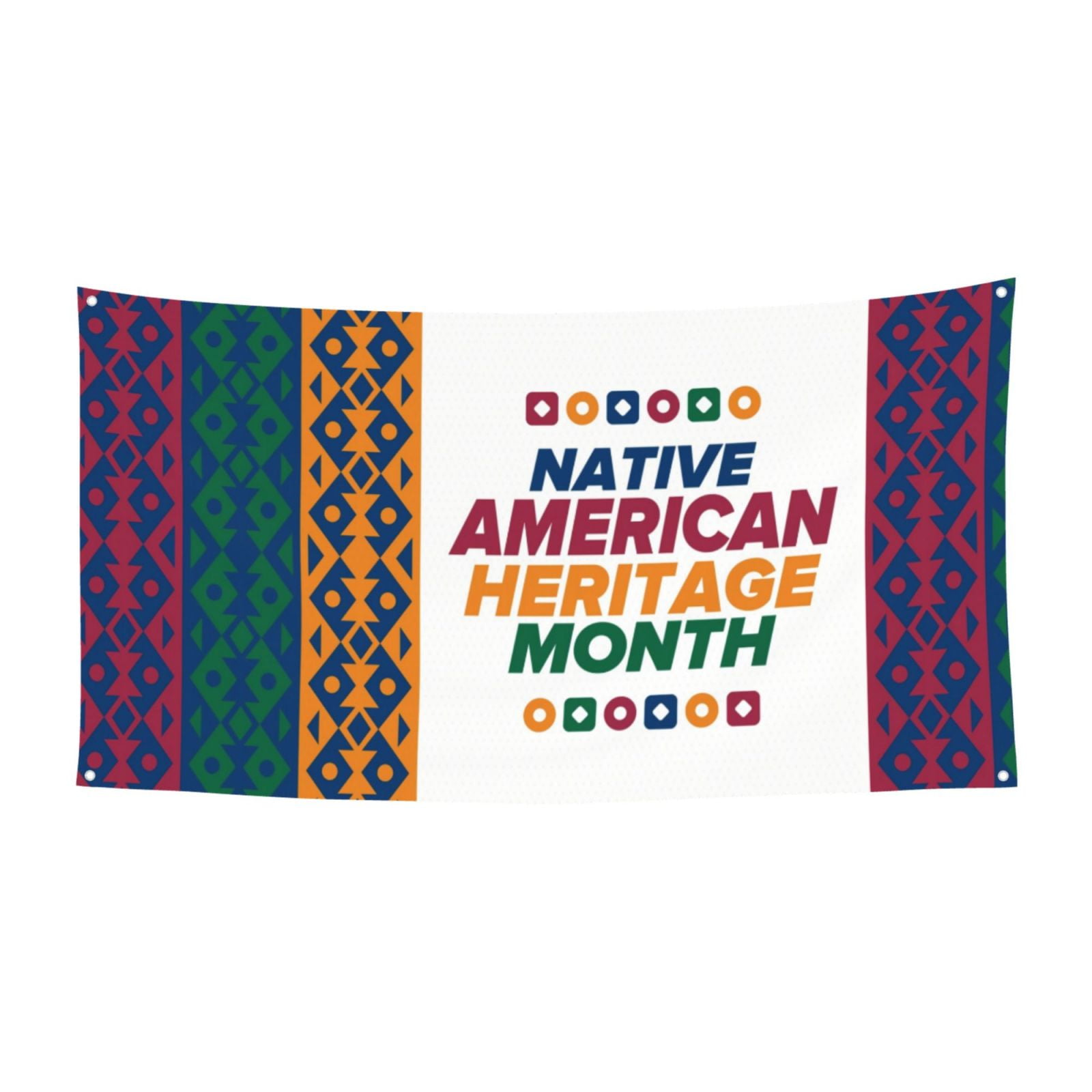 Native American Heritage Month Indigenous Pride Banner Backdrop Flag ...