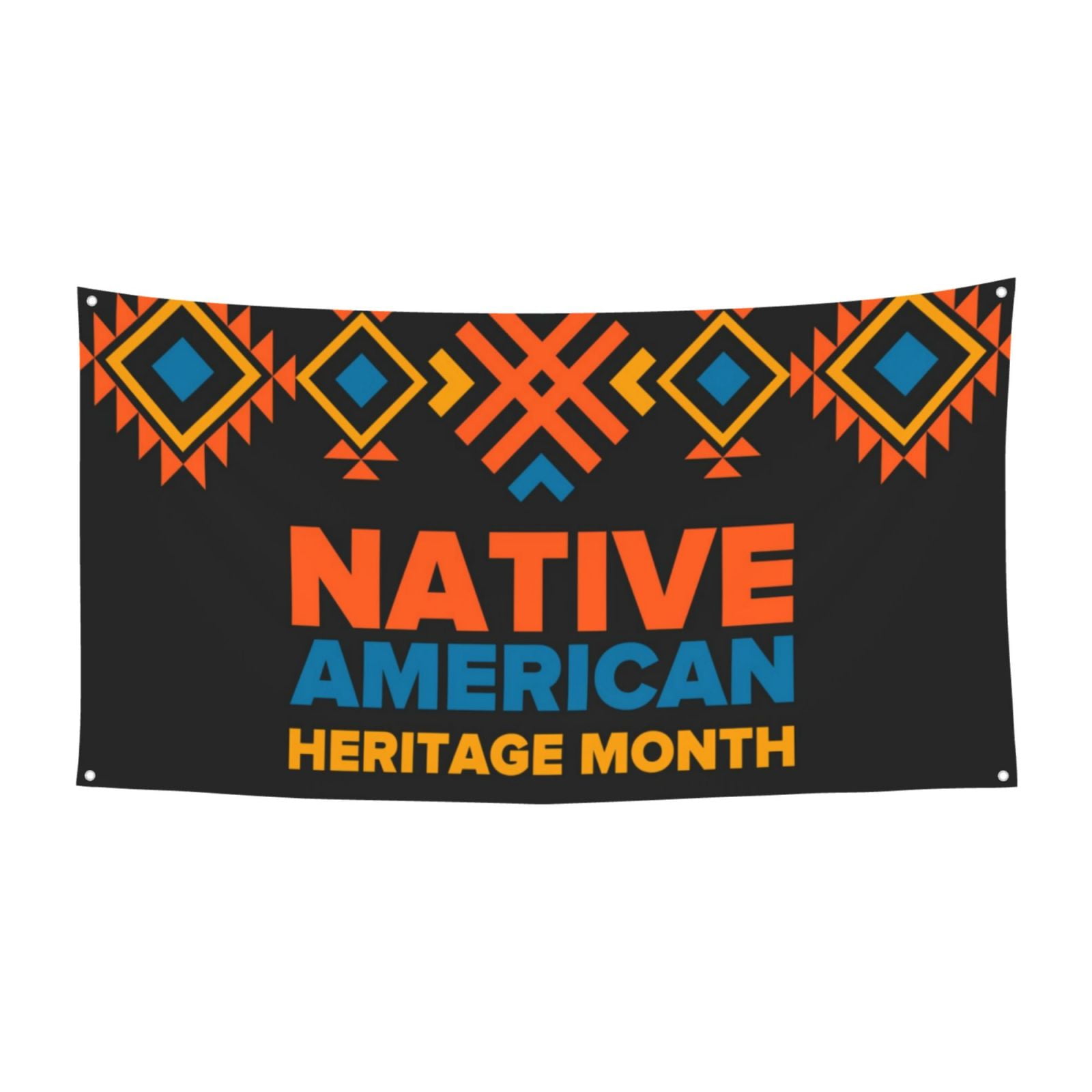 Native American Heritage Month Indigenous Pride Banner Backdrop Flag ...