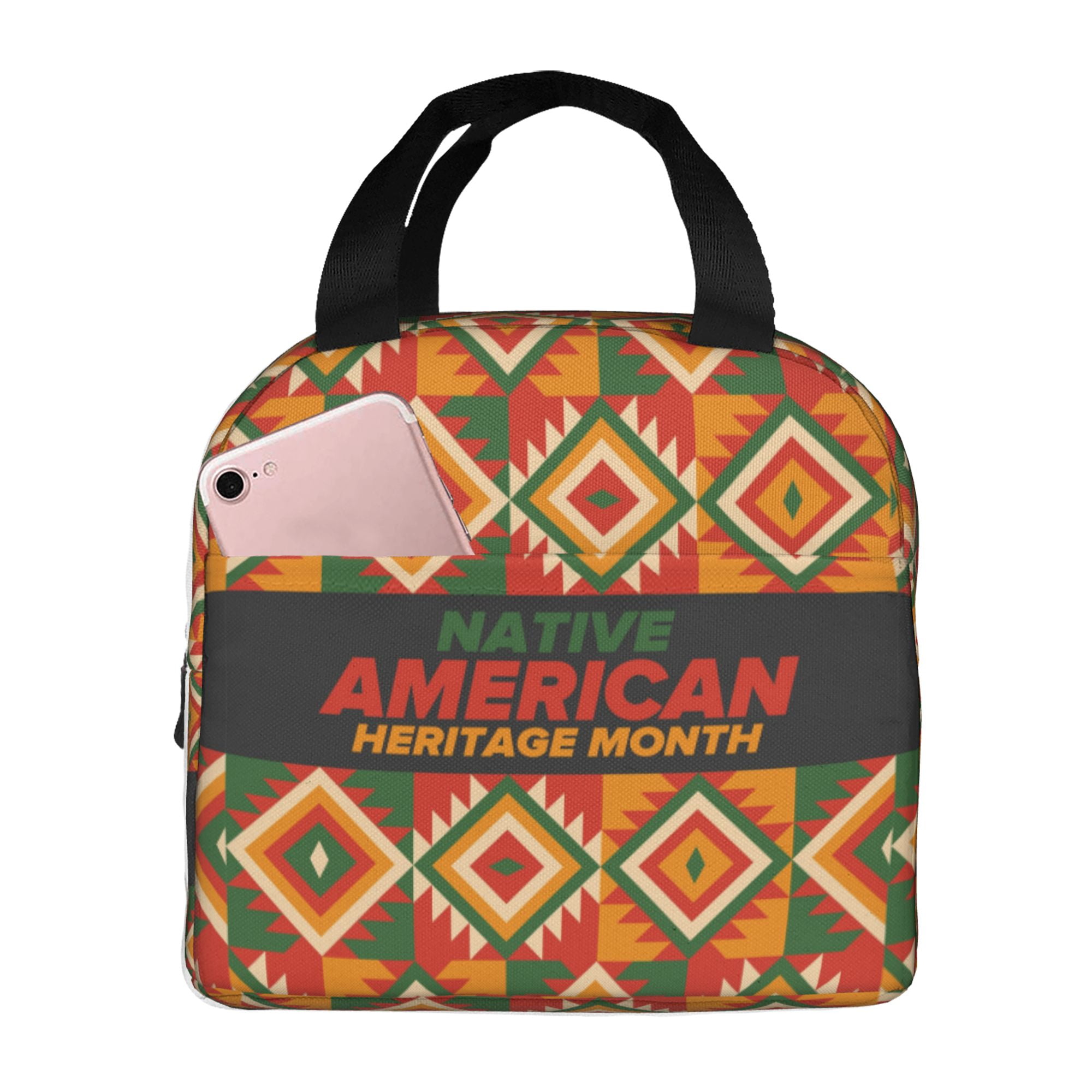 Native-American Heritage Month Lunch Bag Reusable Insulated Tote Box ...