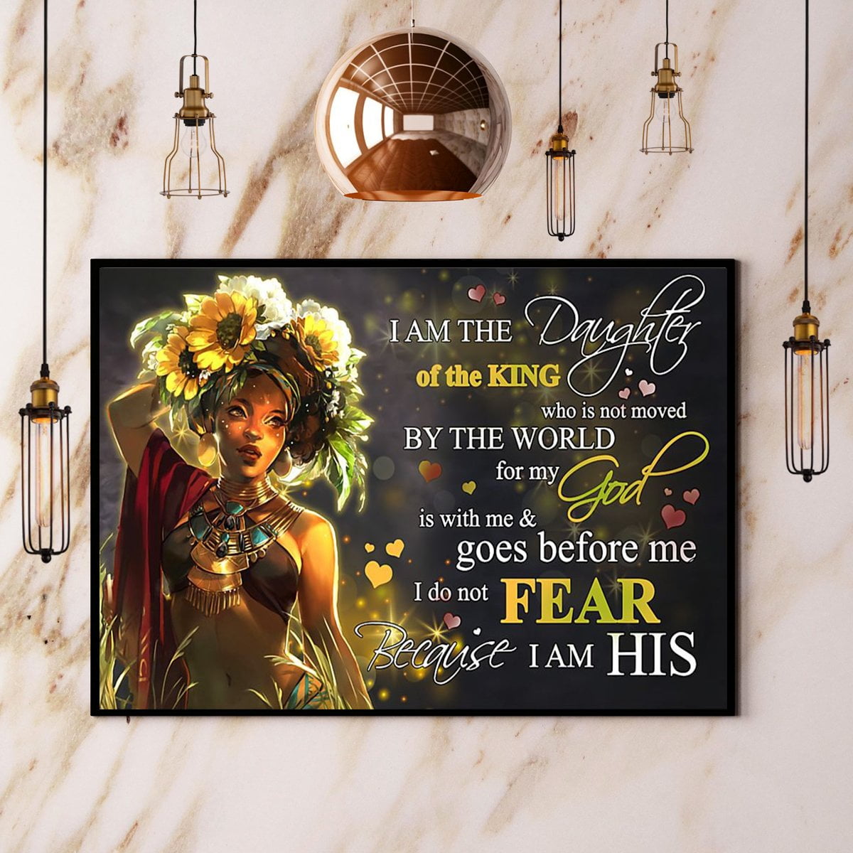 Native American I Am The Daughter Of The King Paper Poster No Frame ...