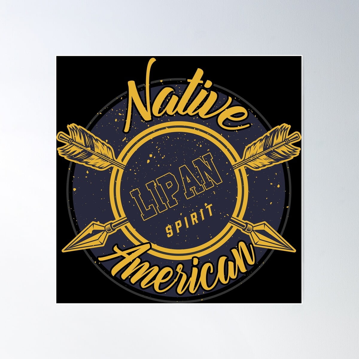 Native American- Lipan Tribe Spirit Poster Wall Art, Modern Wall Decor For Living Room Bedroom ...