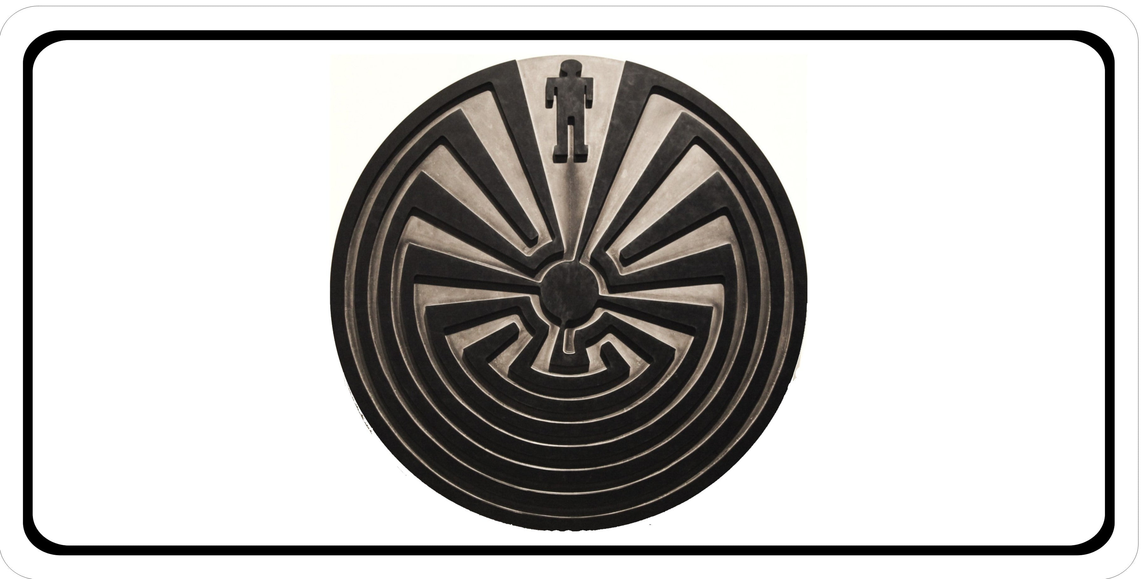 Native American Man In The Maze Photo License Plate - Walmart.com