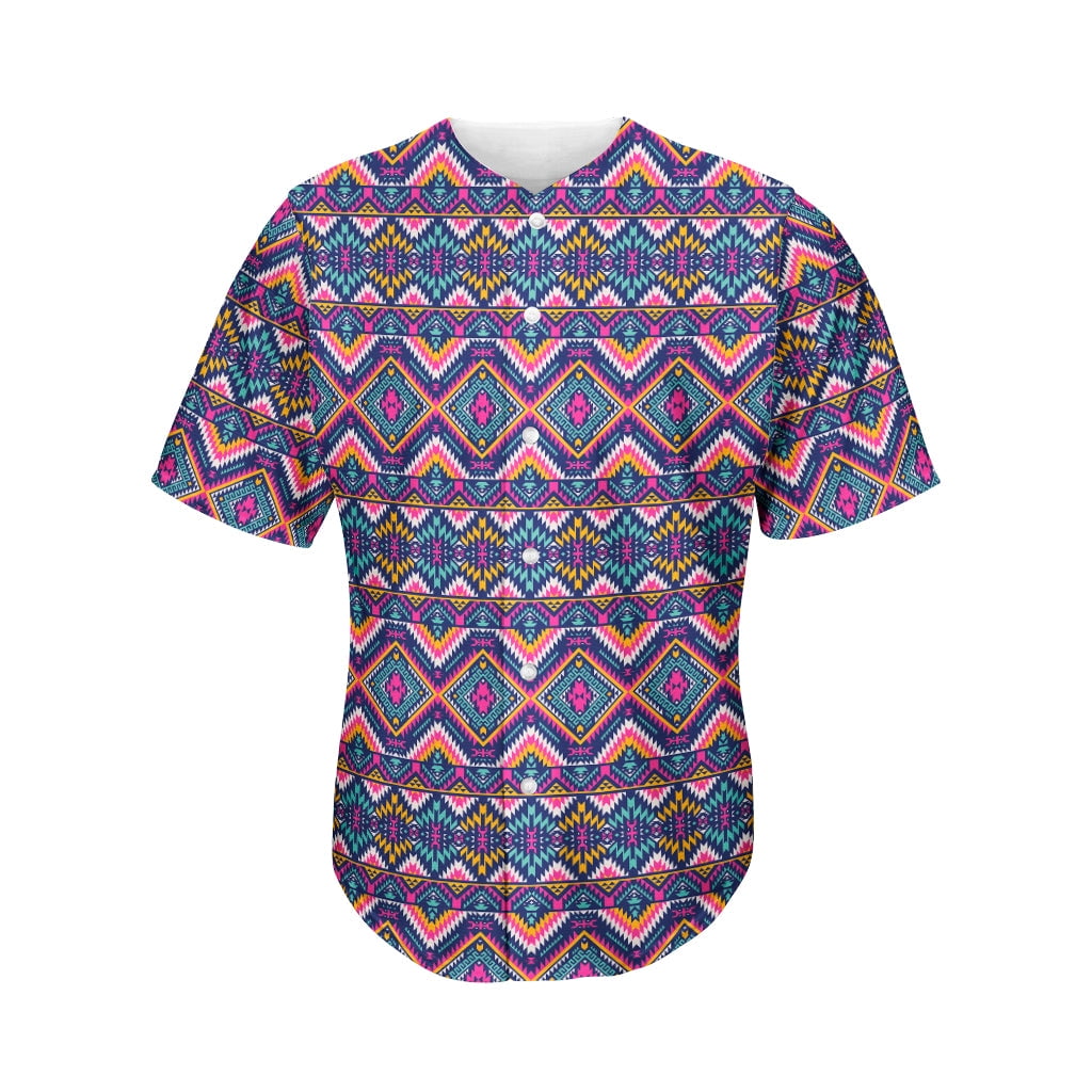 Native American Navajo Tribal Print Active Baseball Jersey for Men and ...