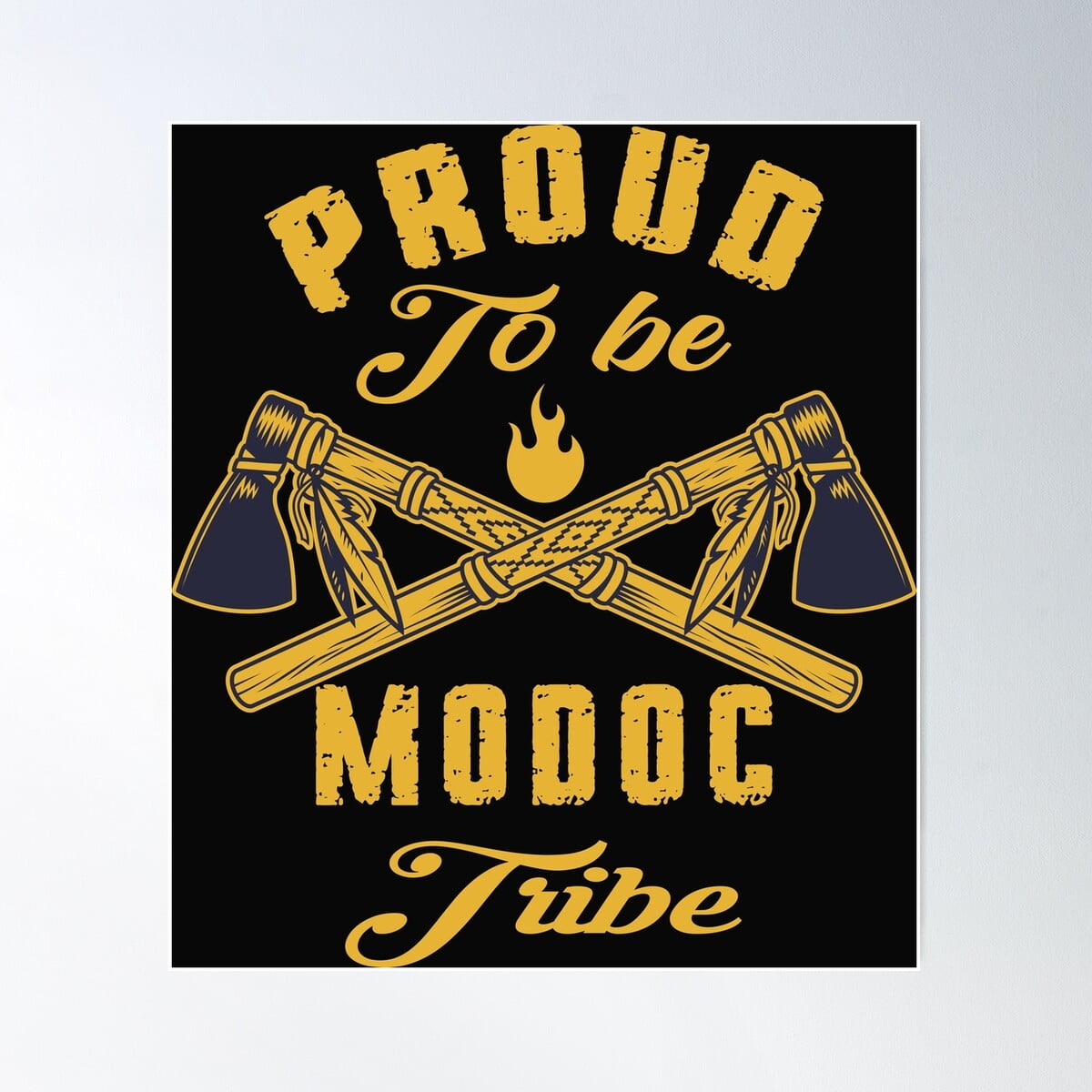 Native American - Proud To Be Modoc Tribe Poster Wall Art, Modern Wall ...