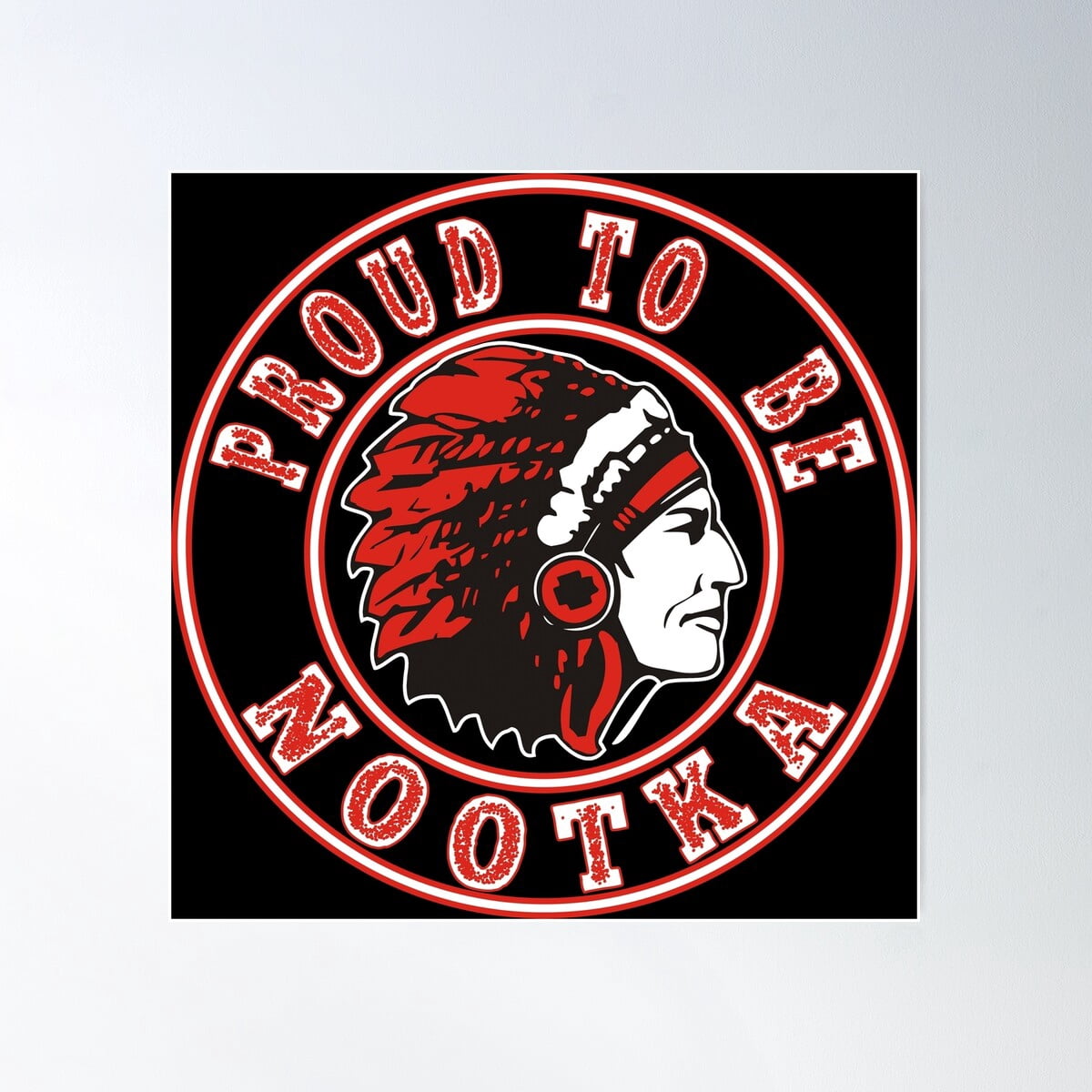 Native American - Proud To Be Nootka Poster Wall Art, Modern Wall Decor ...