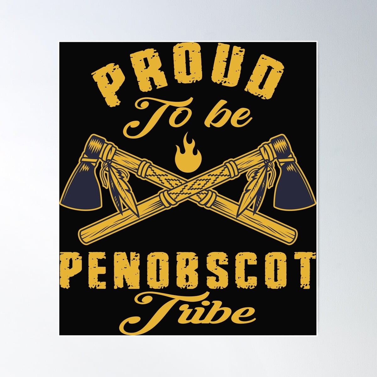 Native American - Proud To Be Penobscot Tribe Poster Wall Art, Modern ...