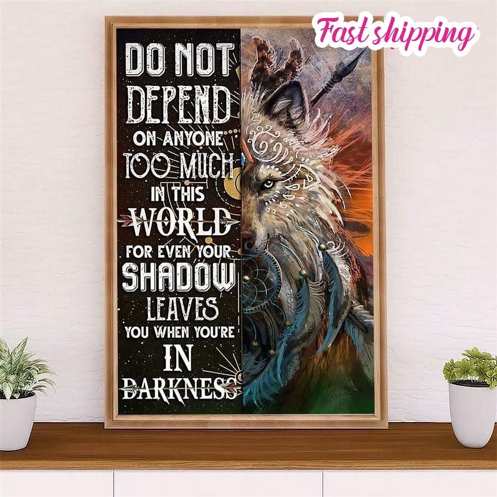 Native American Tribe Do Not Depend American Indians Poster Wall Art ...