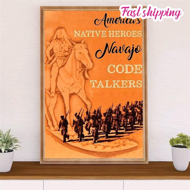 Native American Tribe Native Heroes Navajo American Indians Poster Wall ...