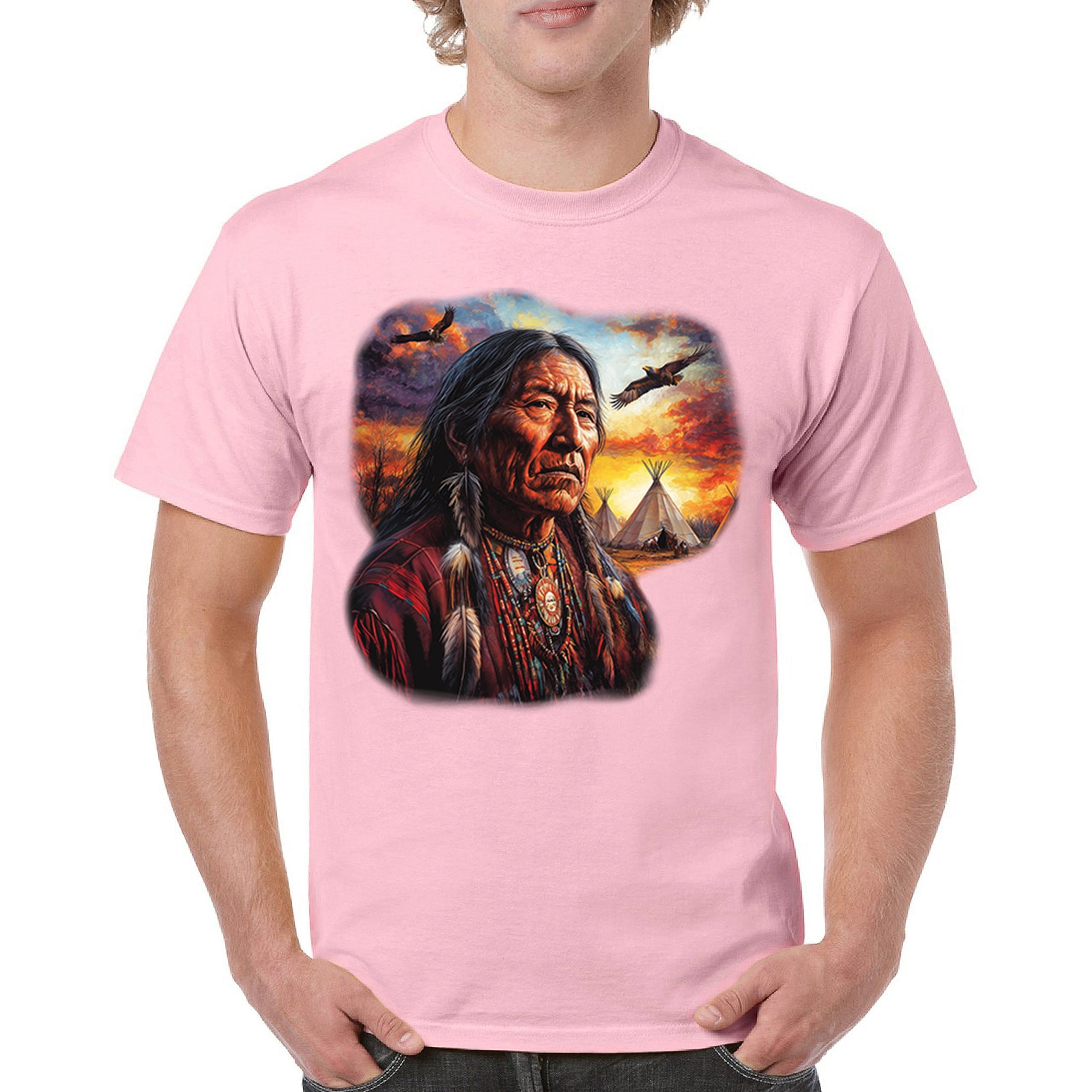 Native American Village Chief T-shirt Tribal Spirit Warrior Nature ...