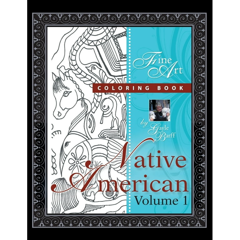 native american art coloring book