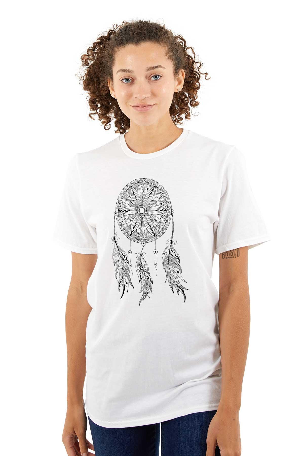 Native American Wolf Dream Catcher Women Plus Size Graphic Tee Tees ...