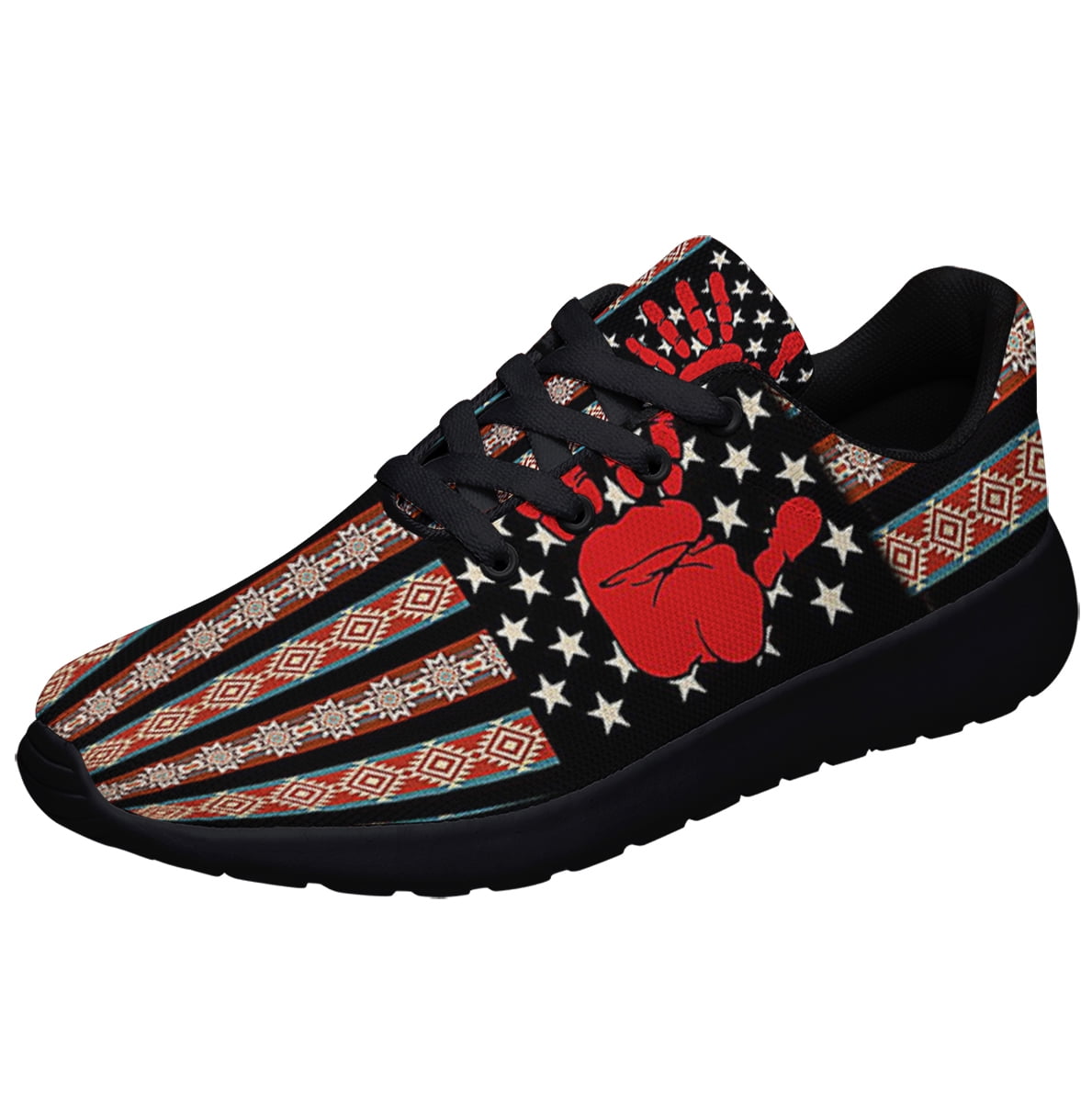 Native American flag Indigenous Shoes Sneakers for Women Men Black Size ...