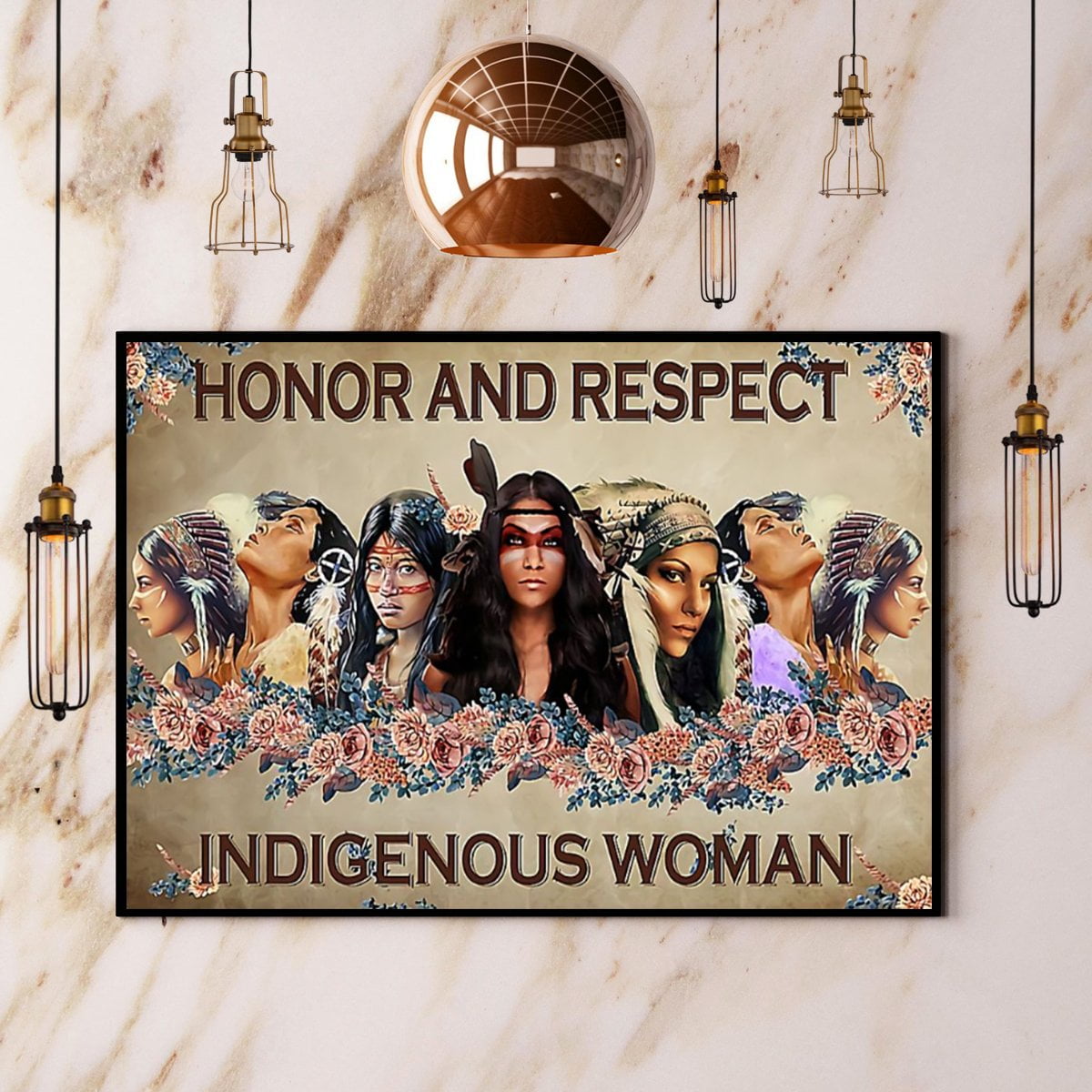 Native Black Woman Honor And Respect Indigenous Woman Paper Poster No ...
