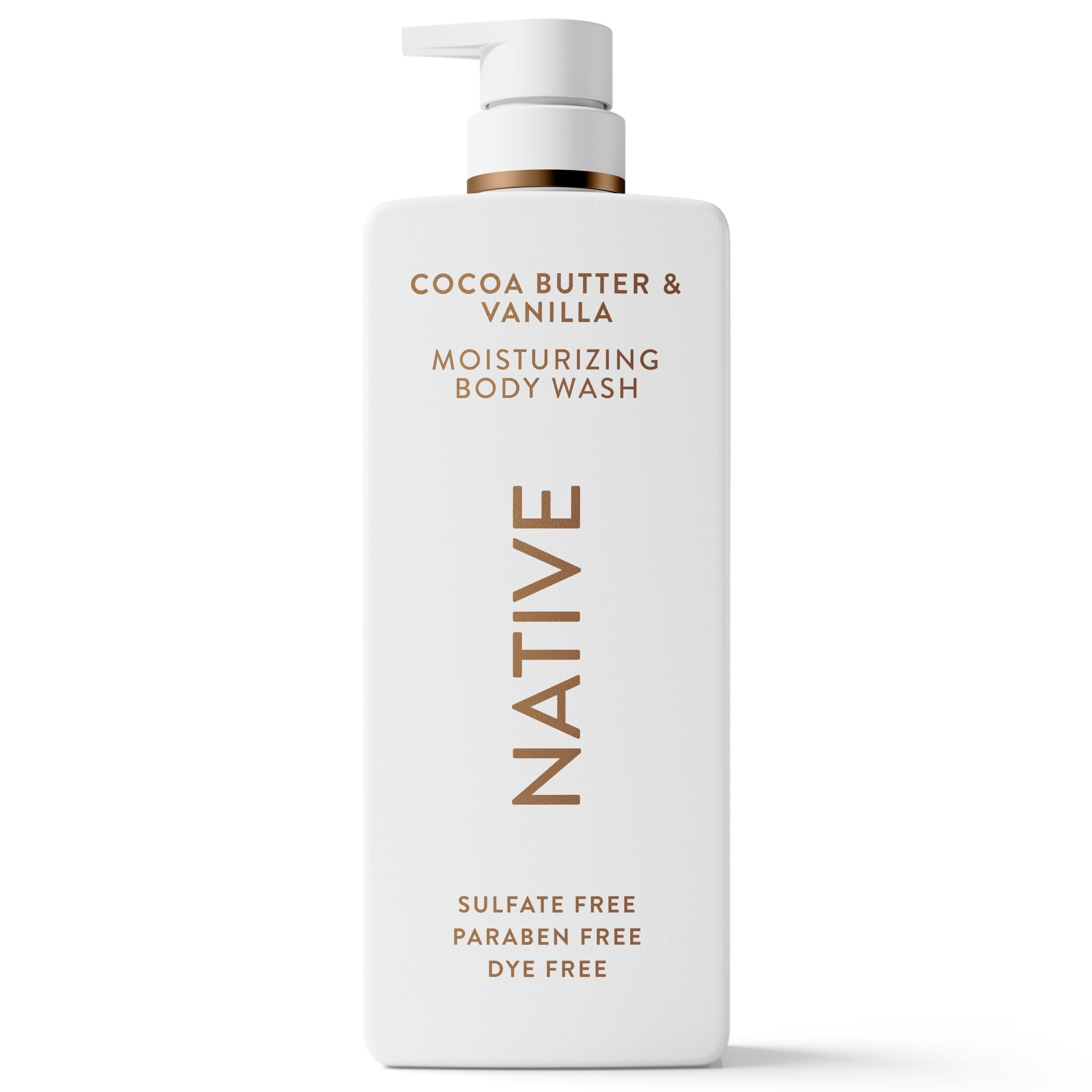 Native Moisturizing Body Wash, Cocoa Butter & Vanilla, Sulfate Free, 22 ...