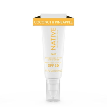 Native Coconut & Pineapple Mineral Sunscreen Lotion SPF 30, 5.0 oz ...