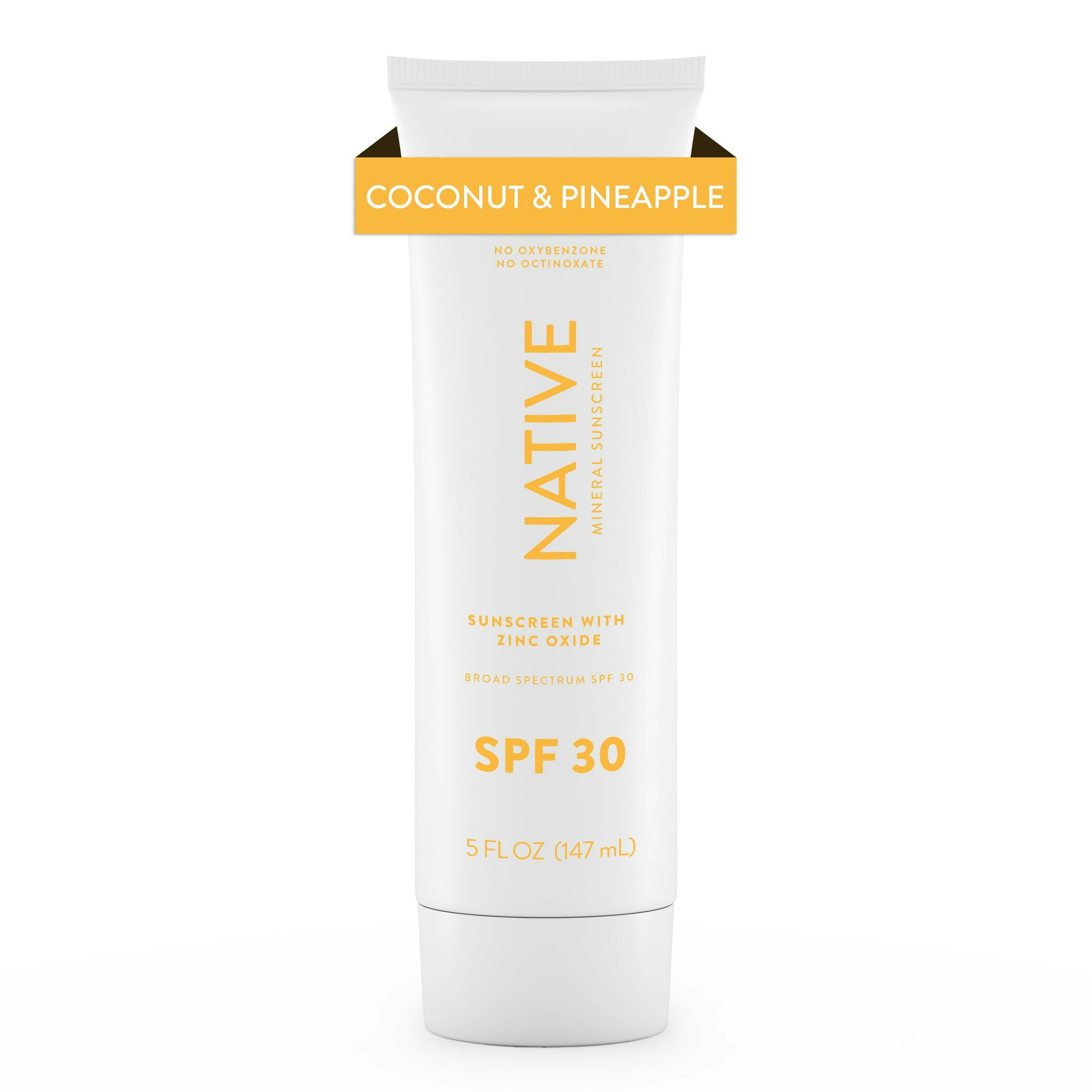 Native Dermatologist-Tested Mineral Sunscreen Lotion, Coconut ...