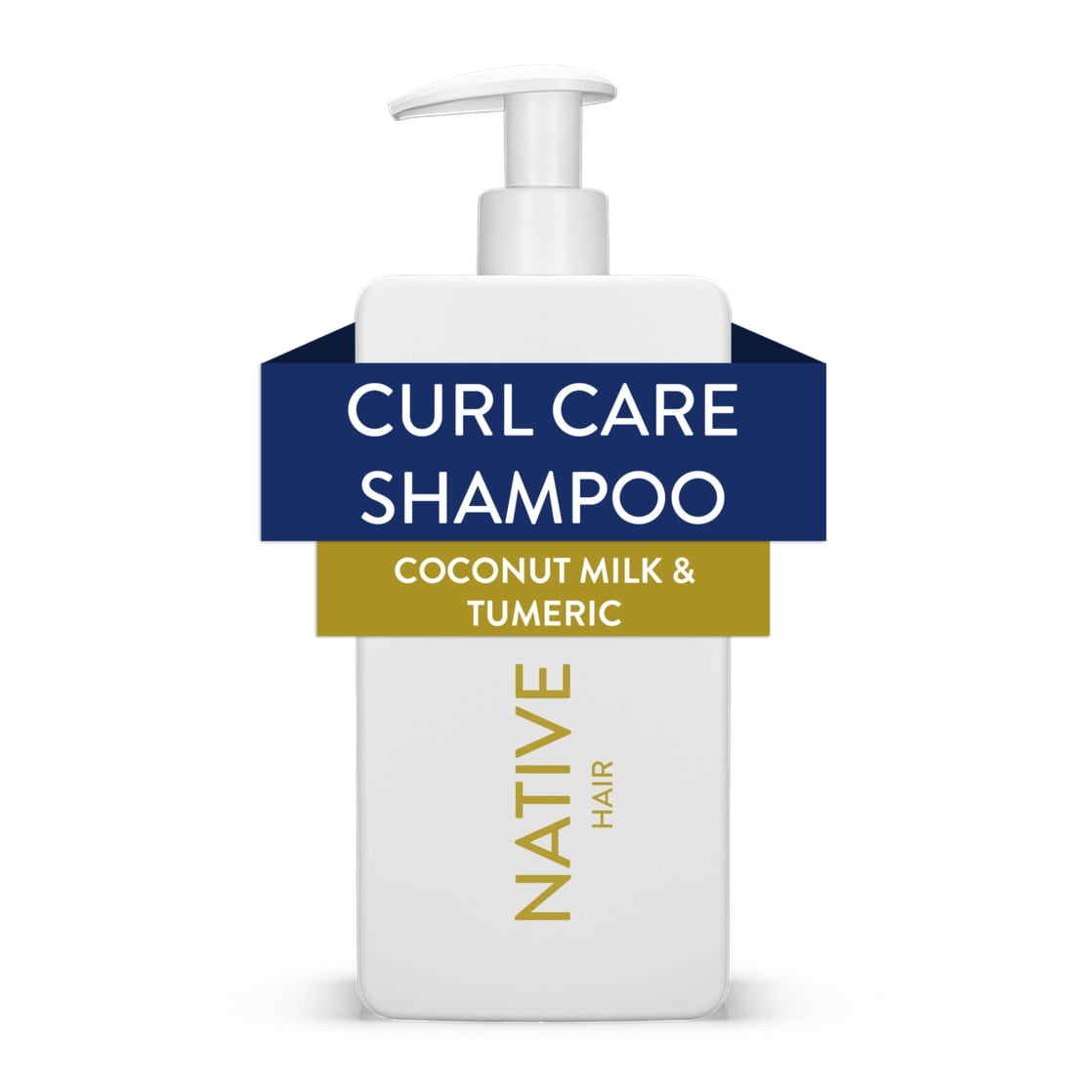 Native Curl Care Shampoo, 16.5 oz - Coconut Milk & Turmeric, Sulfate ...