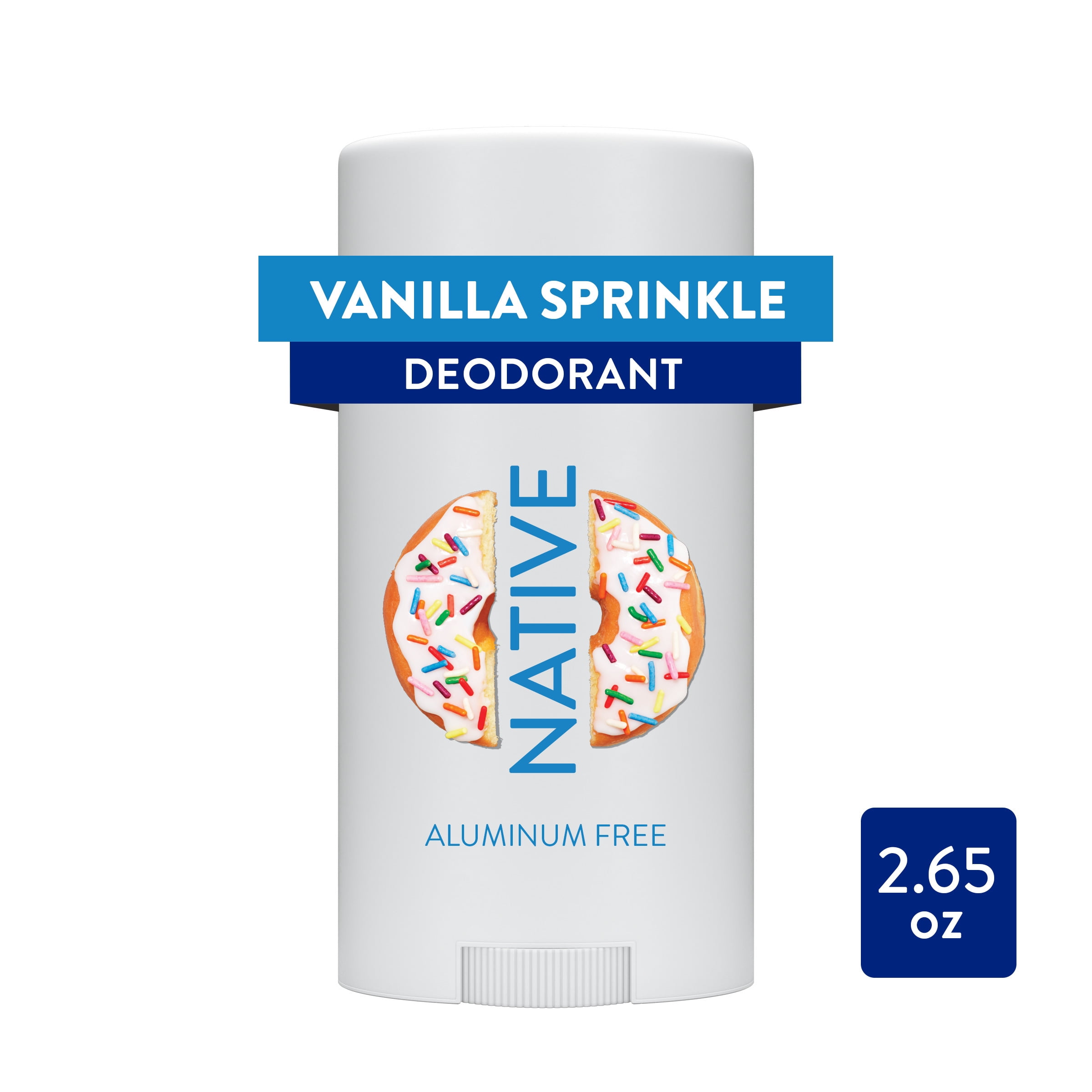 Native Dunkin' Deodorant, Aluminum Free, Vanilla Sprinkle, 2.65 oz ...