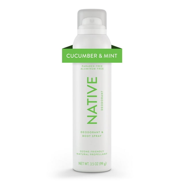 Native Deodorant and Body Spray, Cucumber & Mint, Aluminum-Free, for ...