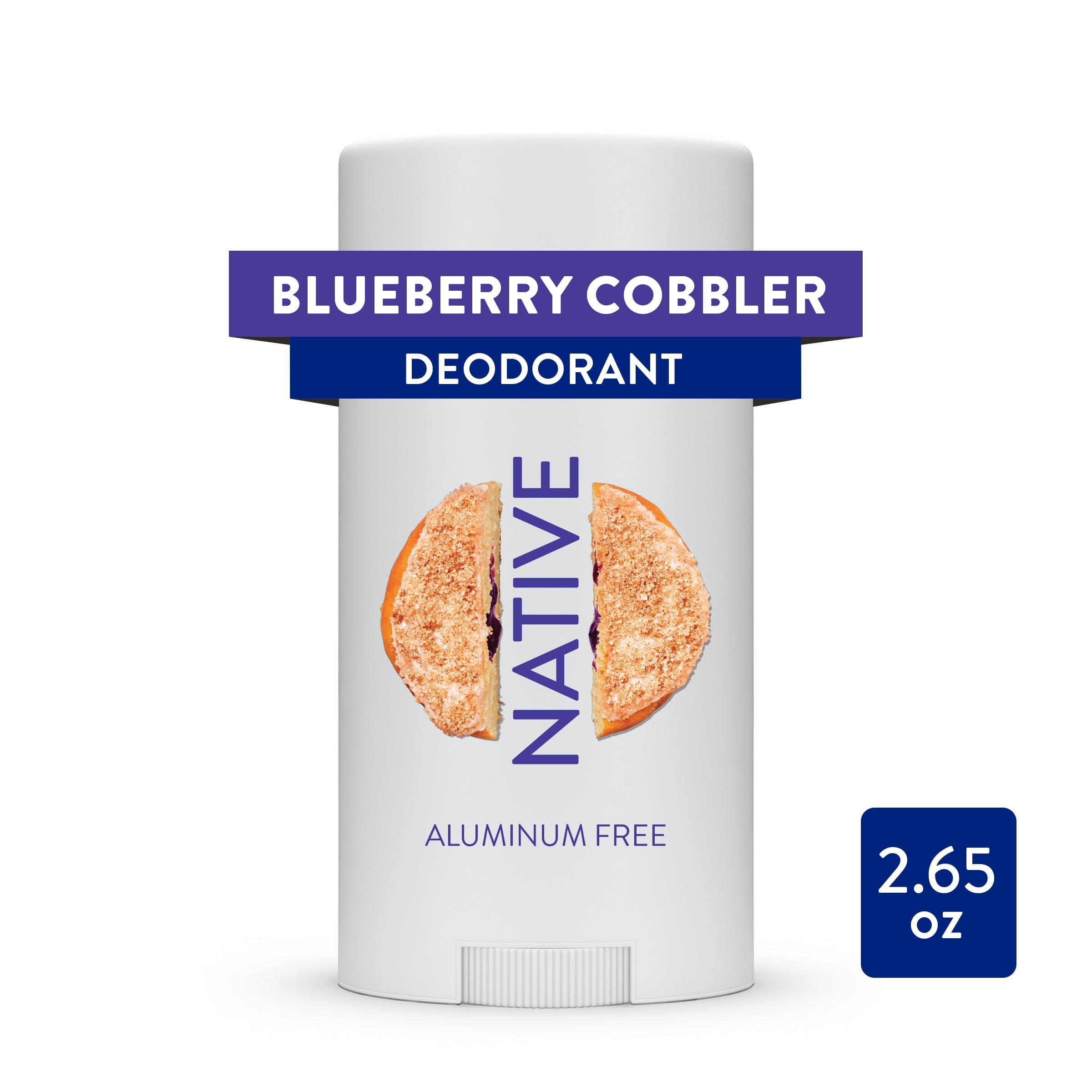 Native Dunkin' Deodorant, Aluminum Free, Blueberry Cobbler, 2.65oz ...