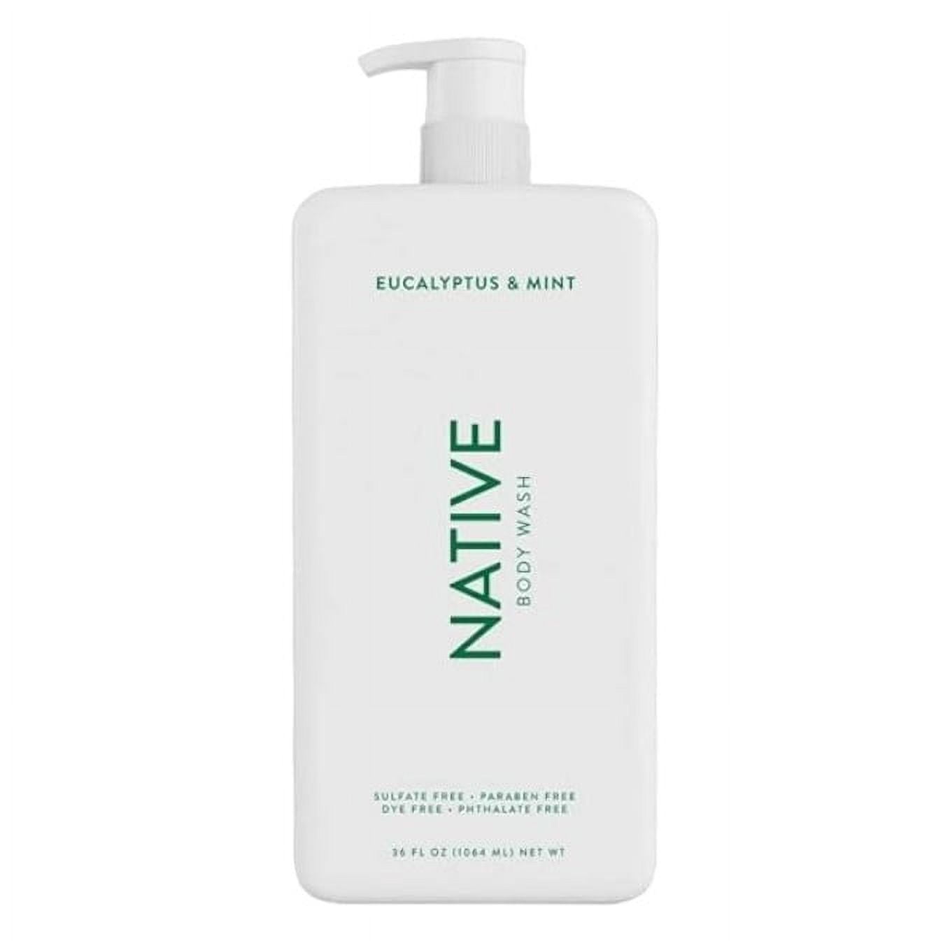 Native Eucalyptus & Mint Body Wash, 36oz Pump Bottle - Walmart.com