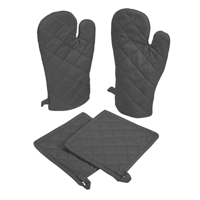 Native Fab 100% Cotton Oven Mitts & Pot Holders for Baking Cooking Hot ...