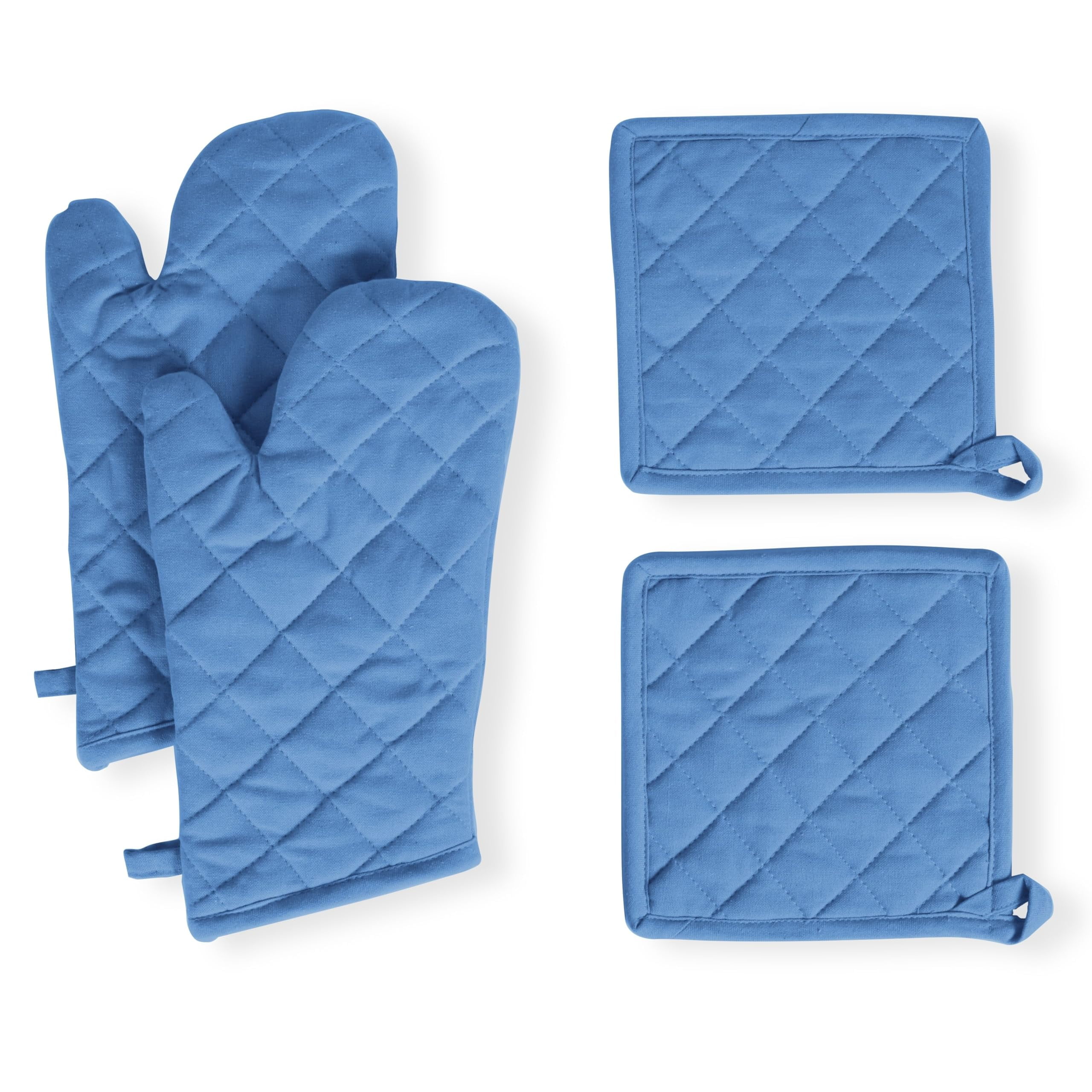 Native Fab 100% Cotton Oven Mitts & Pot Holders for Baking Cooking Hot ...