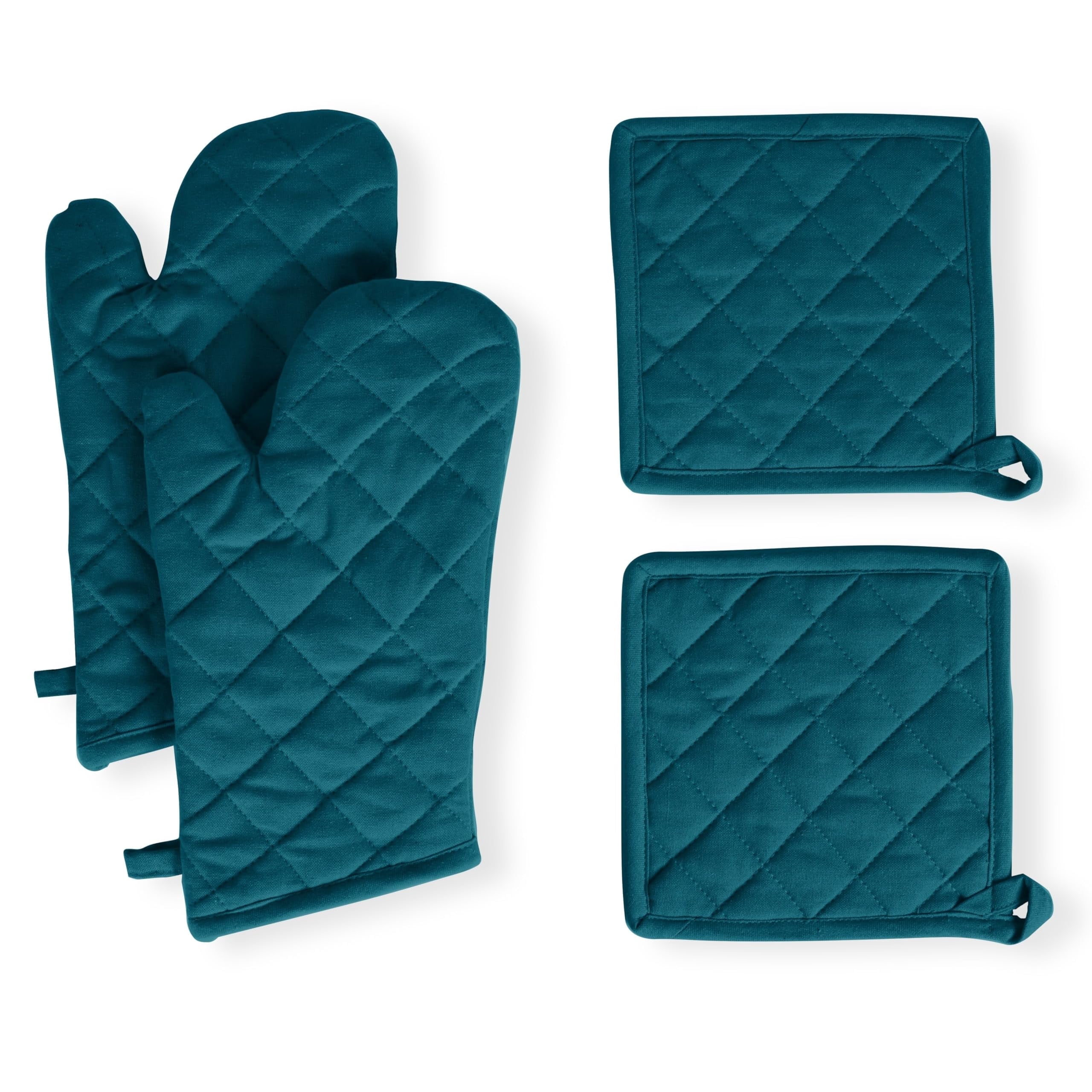 Native Fab Kitchen Potholders & Oven Mittens - 100% Cotton, Heat ...