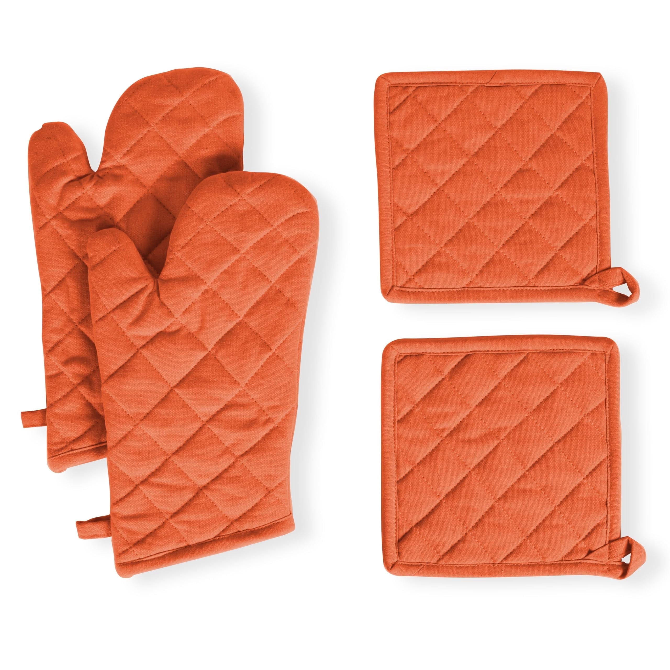 Native Fab Oven Mitts & Potholders Set, Heat Resistant, 100% Cotton ...