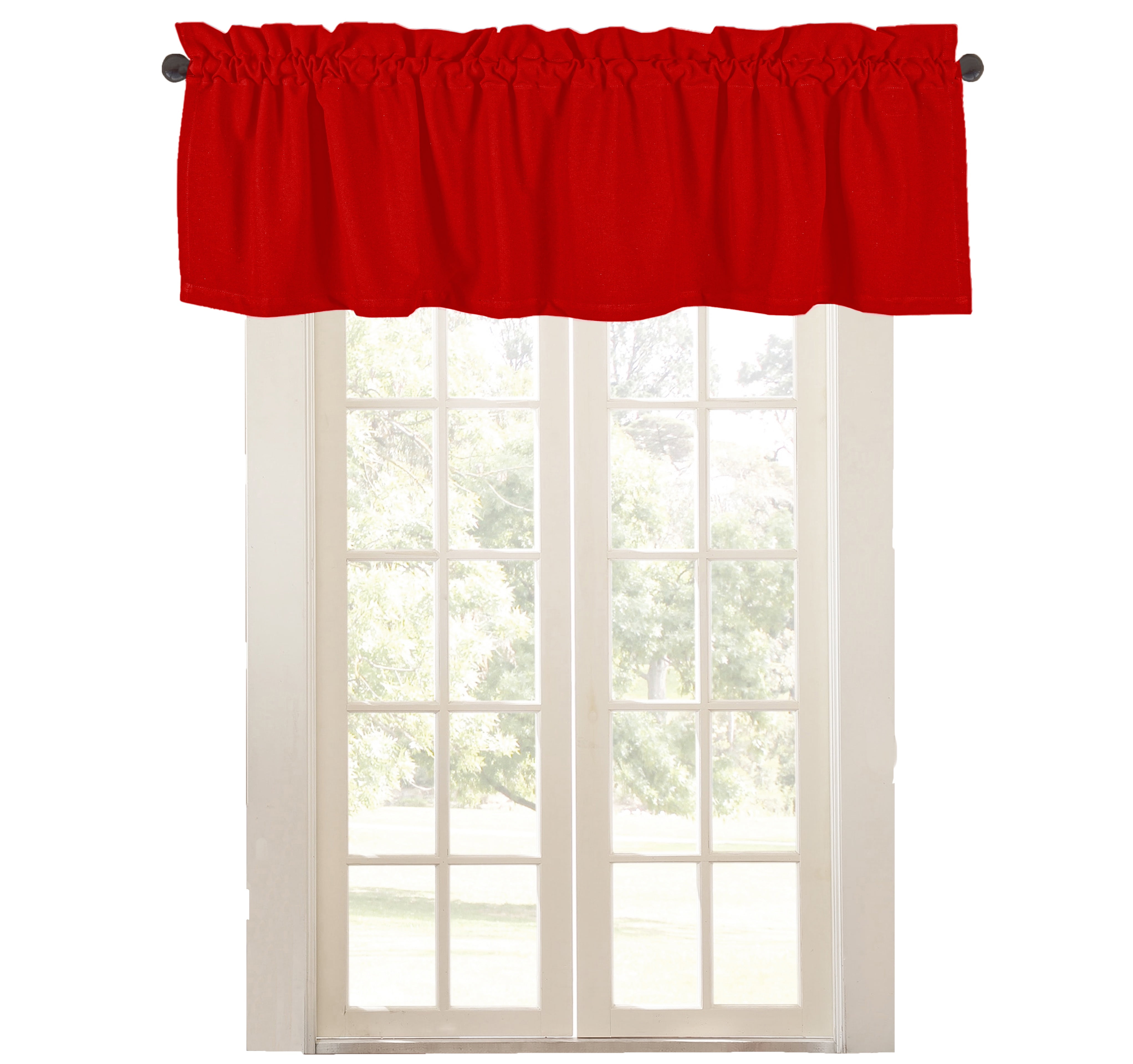 Native Fab Set of 2 Valance Curtains for Windows 54"x18" for Living ...