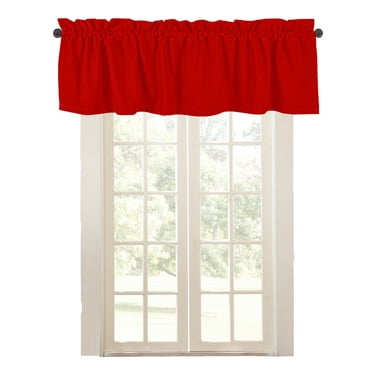 Curtain Valance for Windows Country Tulip Flowers Red Purple Kitchen ...
