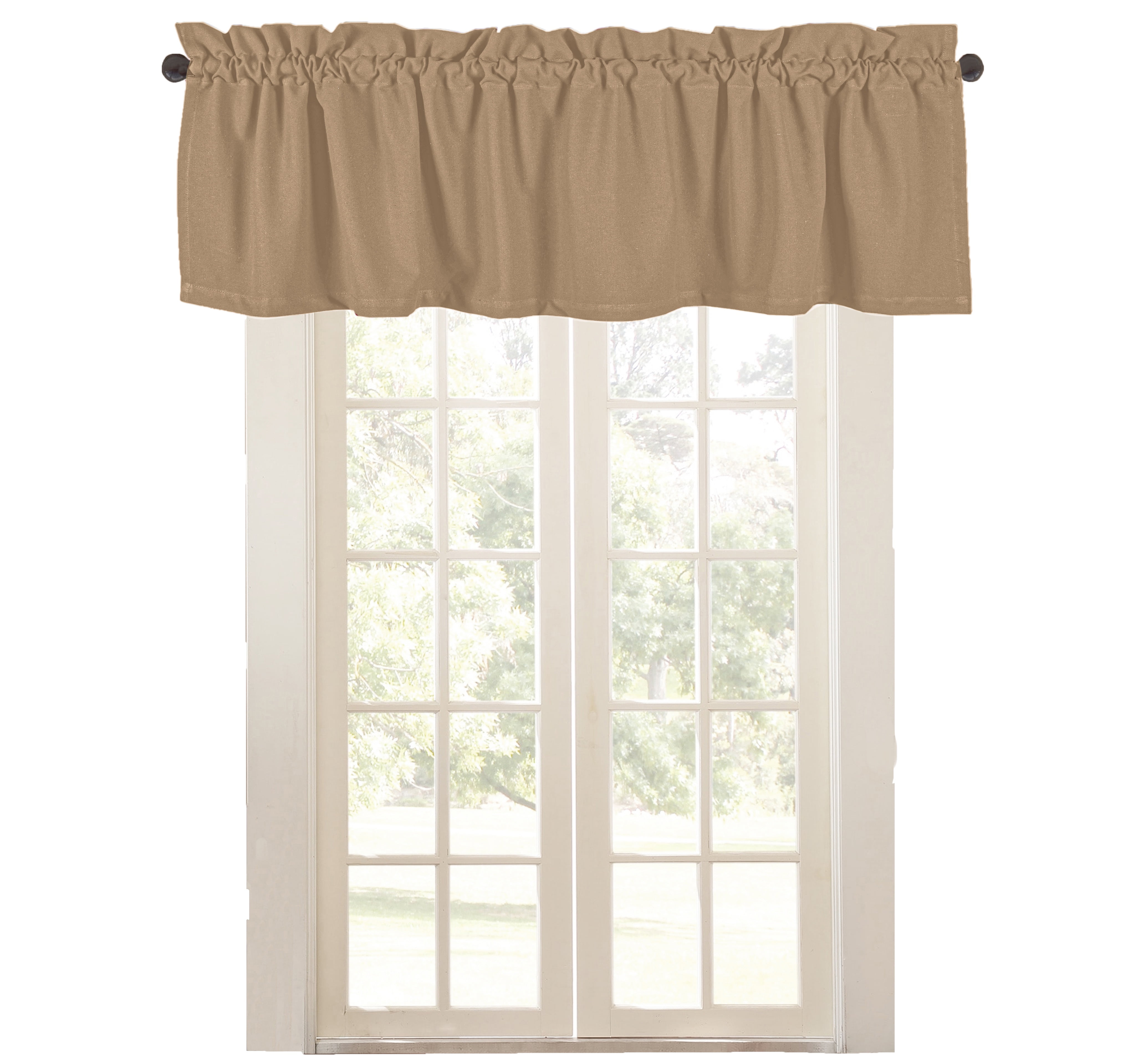 Native Fab Set of 2 Valance Curtains for Windows 54"x18" for Living ...