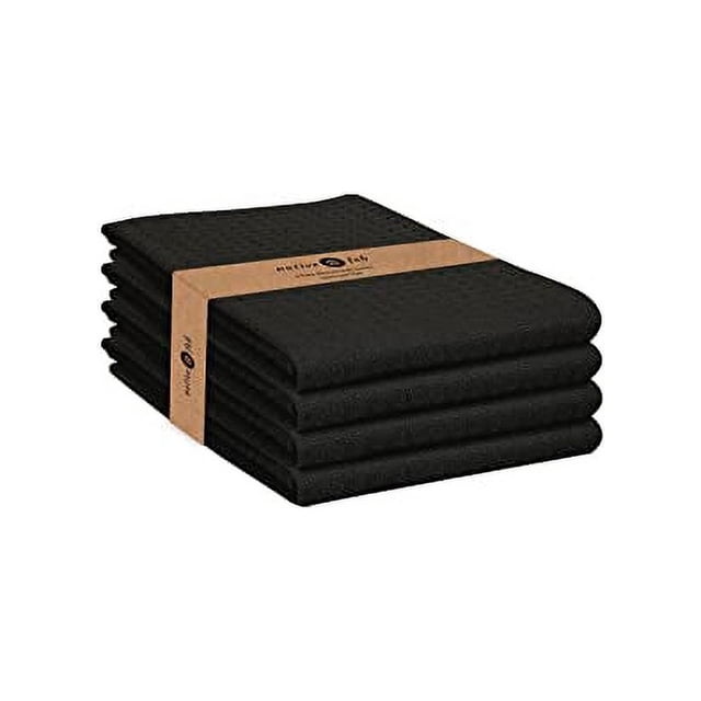 Native Fab Waffle Kitchen Towels 16x26 - Absorbent Cotton Dishcloths ...