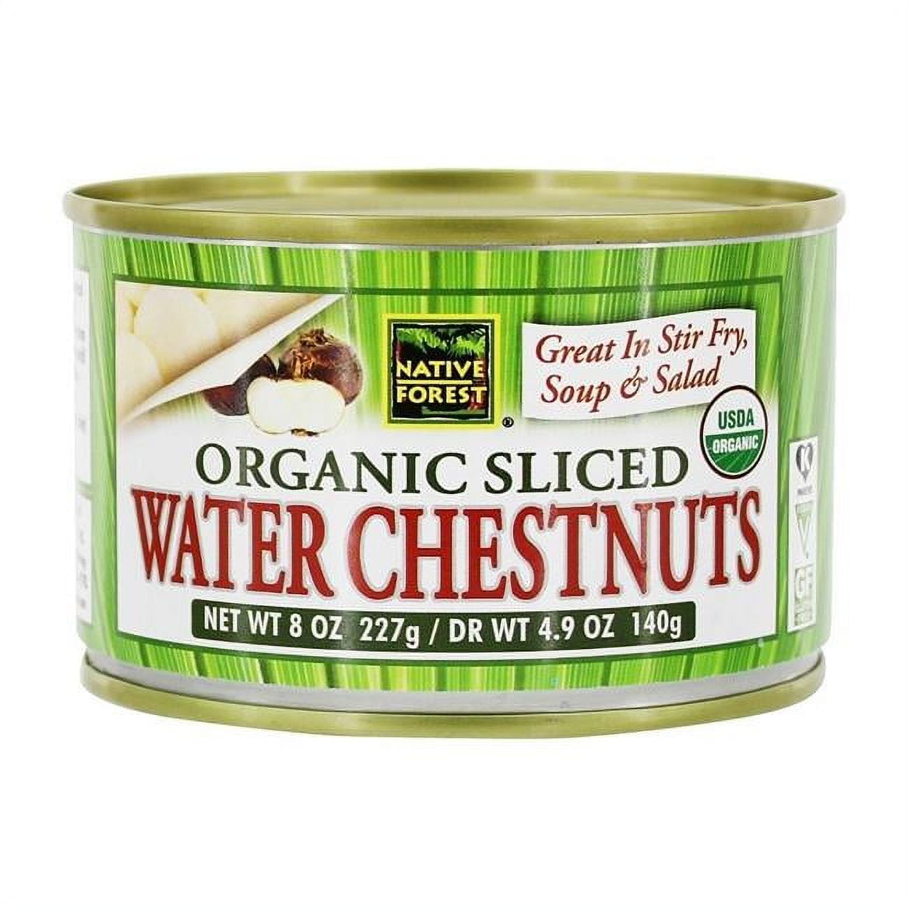 Native Forest Organic Sliced Water Chestnuts, Case of 6, 8 oz each ...