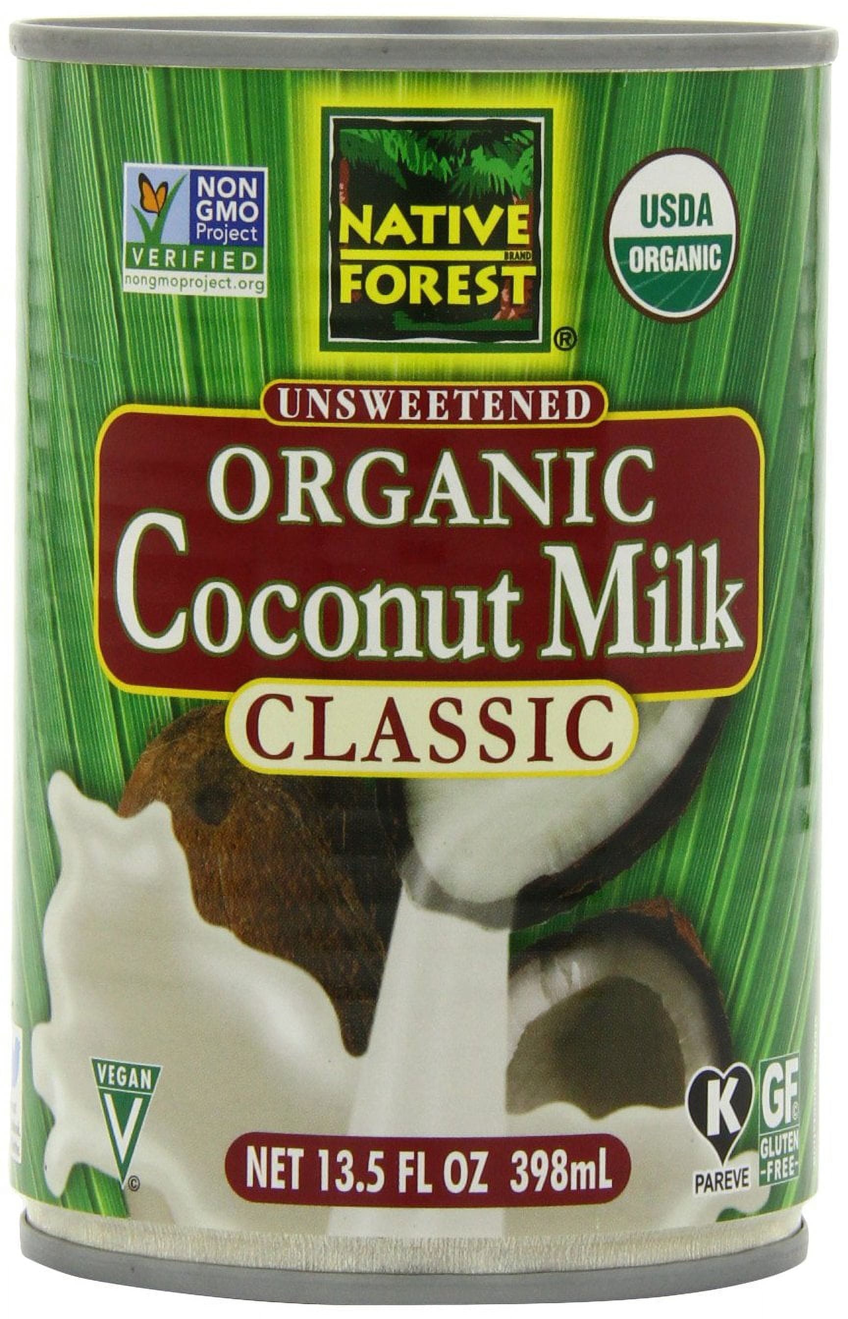 Native Forest Organic Coconut Milk Unsweetened 13.5 fl oz Pack of 3 ...
